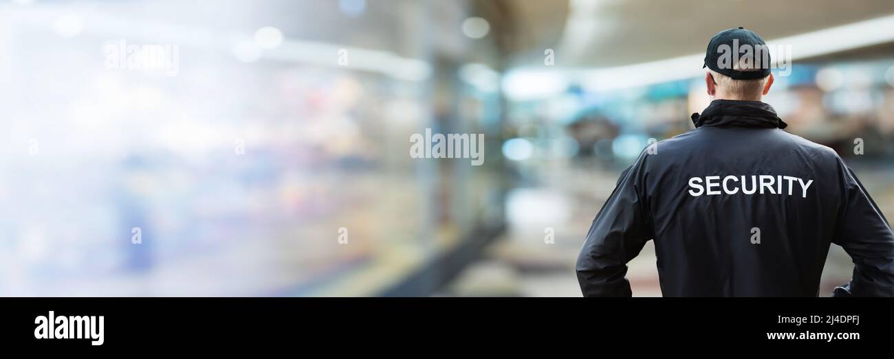 Mall Or Retail Store Security Guard Officer Stock Photo - Alamy