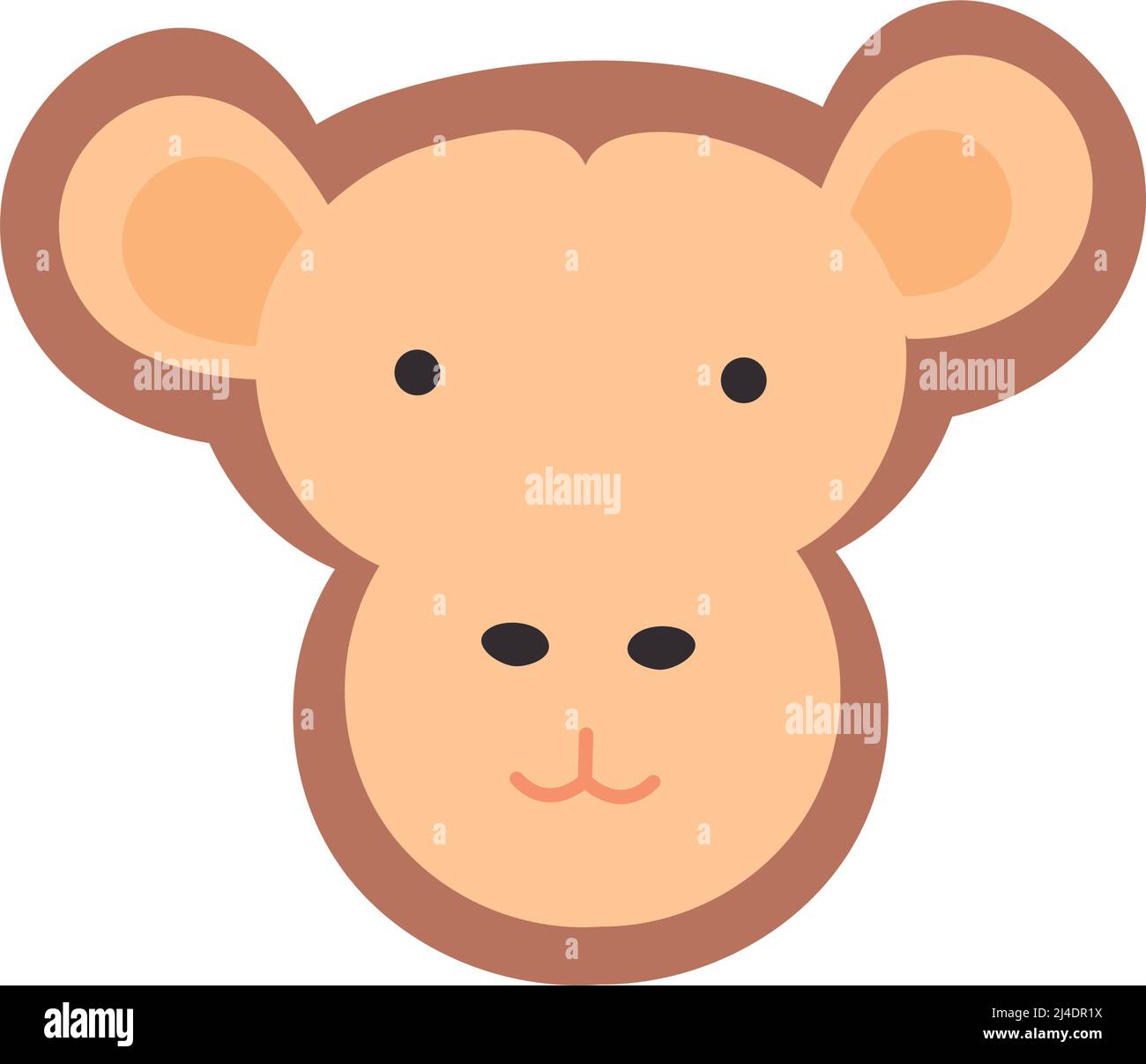 cute monkey face Stock Vector Image & Art - Alamy