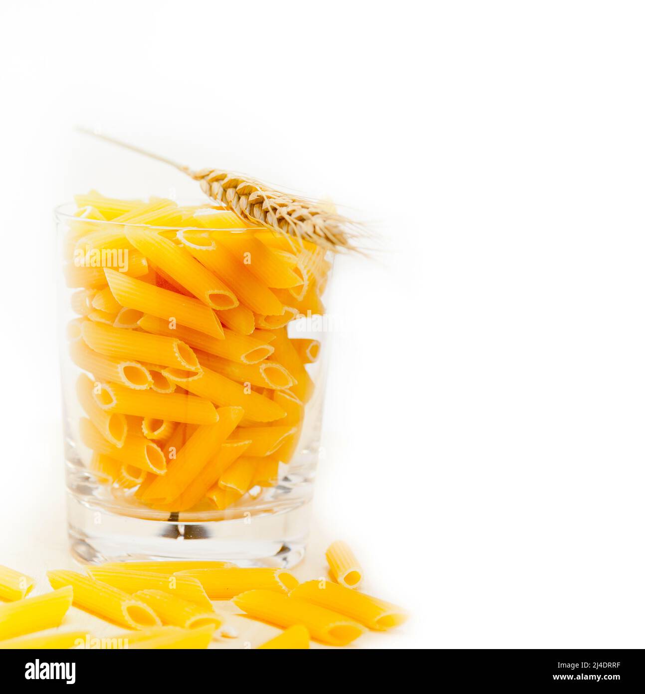 short Italian pasta penne with durum wheat grains Stock Photo - Alamy