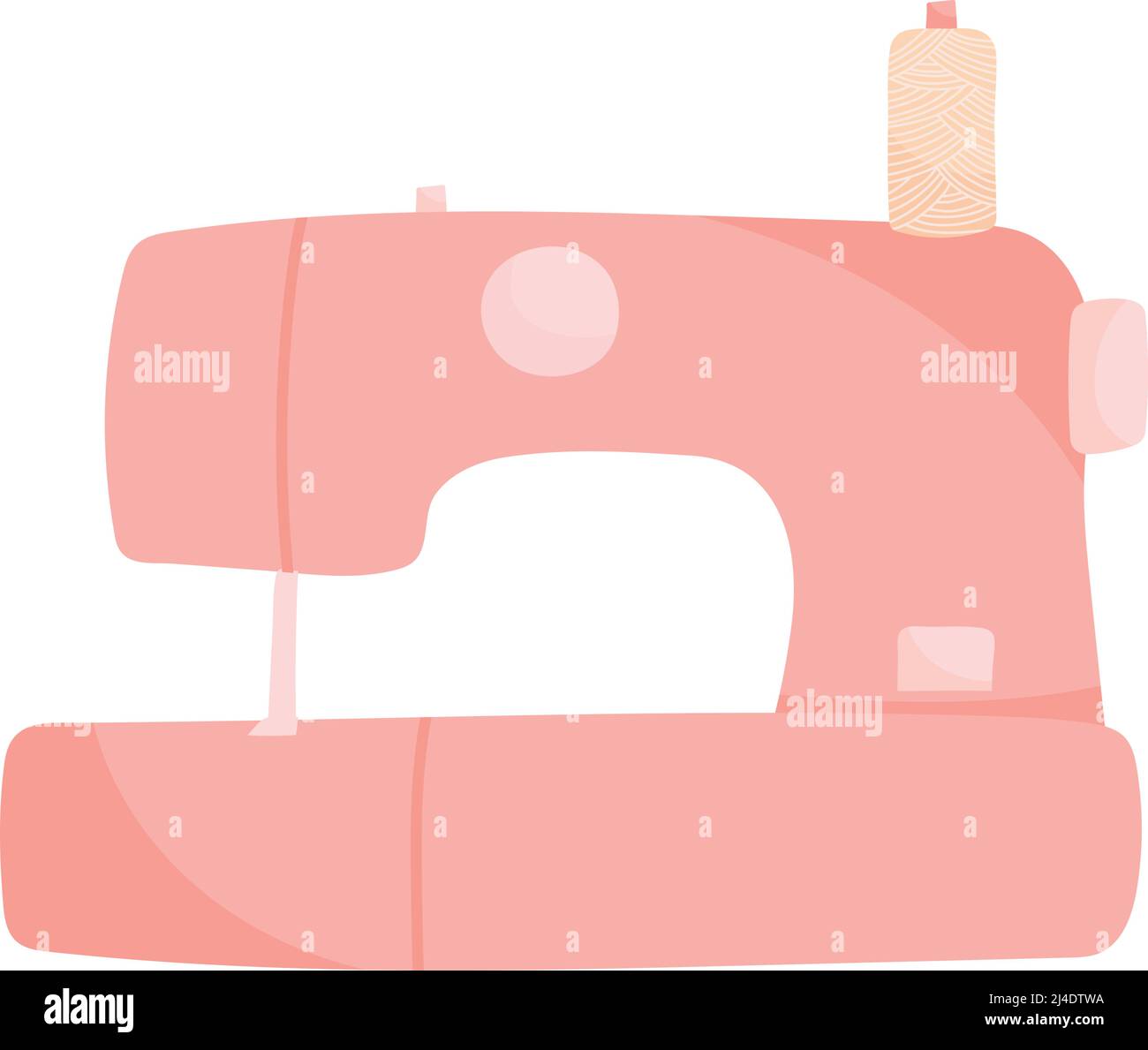 pink sewing machine Stock Vector Image & Art - Alamy