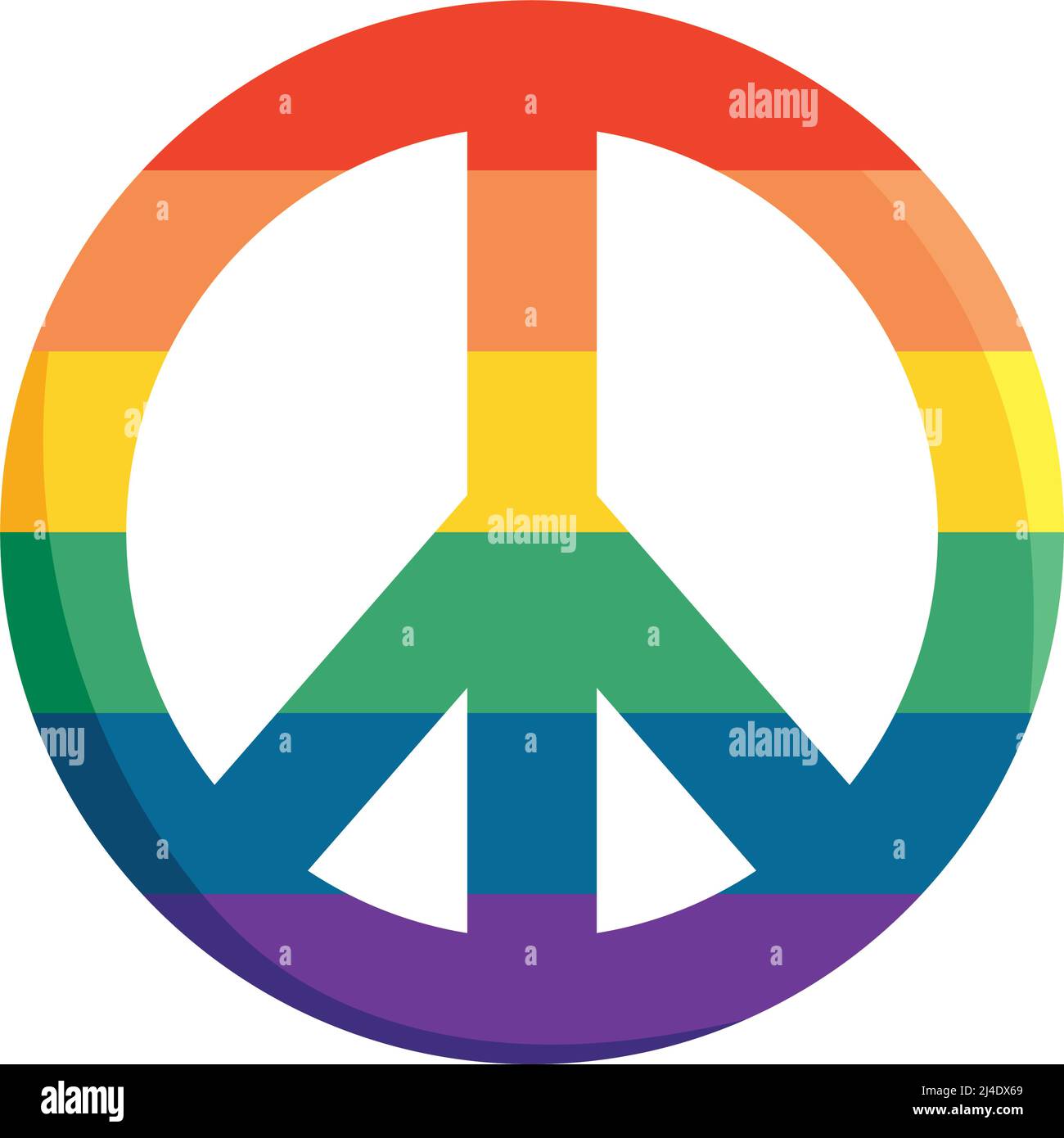 pride peace symbol Stock Vector Image & Art - Alamy