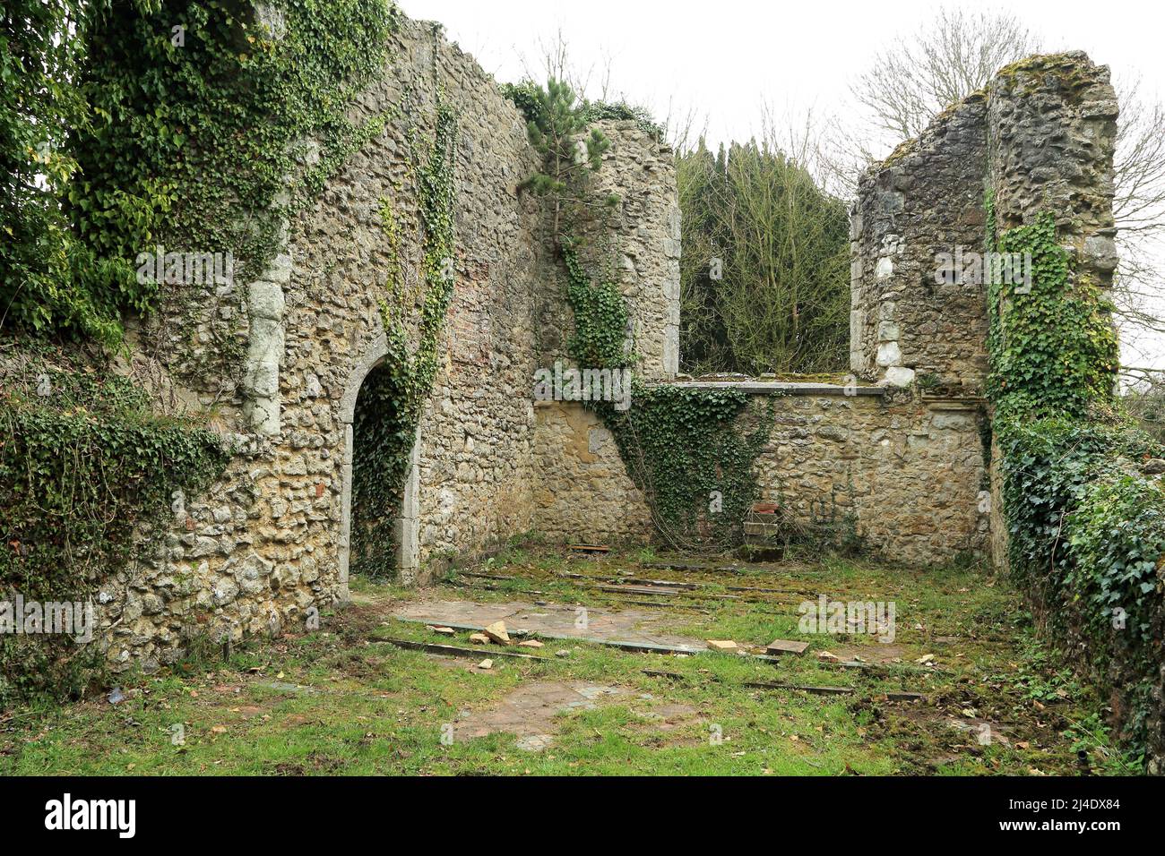 Ruins of St Mary's church, Pluckley Road, Little Chart, Ashford, Kent ...