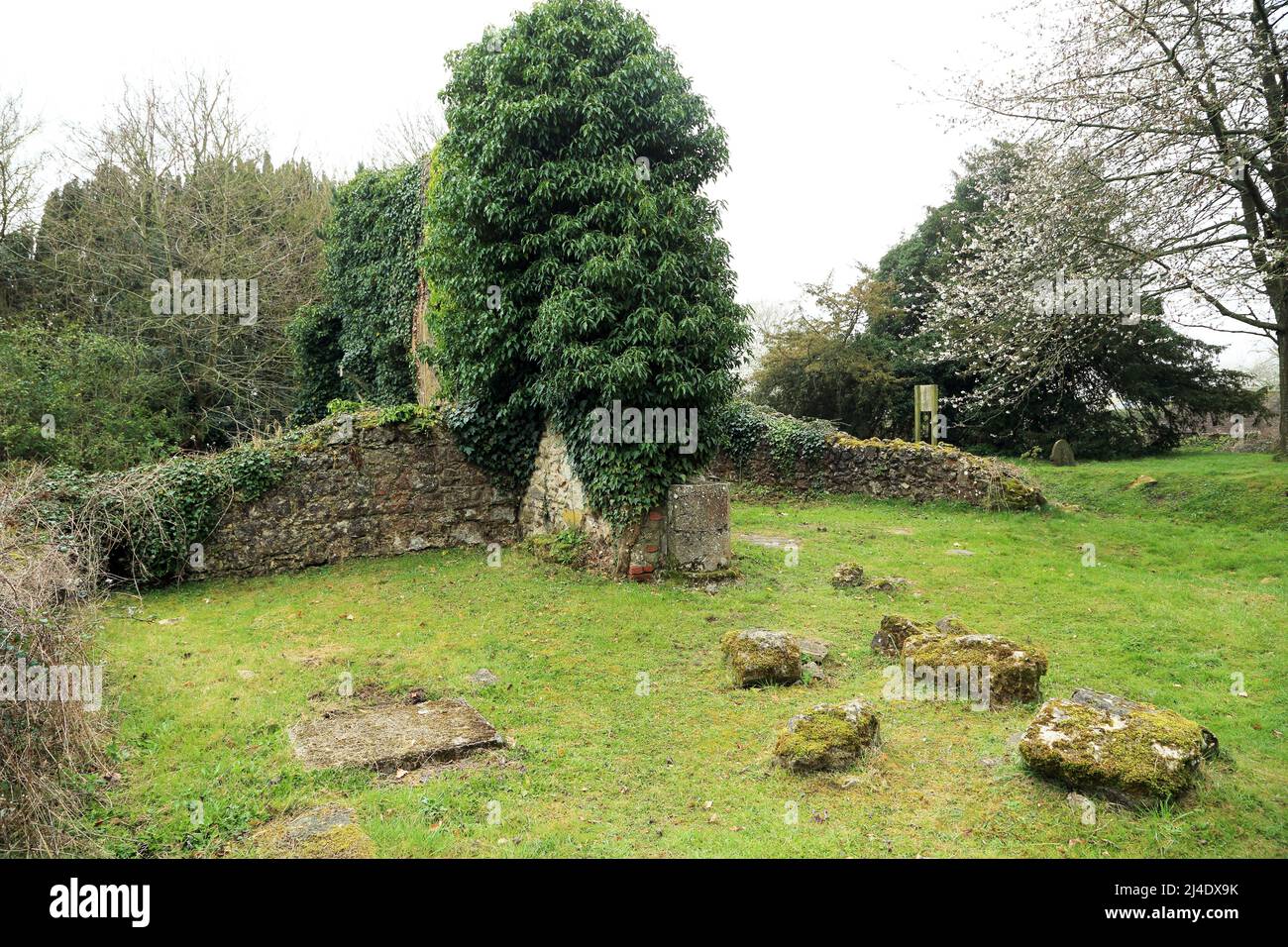 Ruins of St Mary's church, Pluckley Road, Little Chart, Ashford, Kent ...