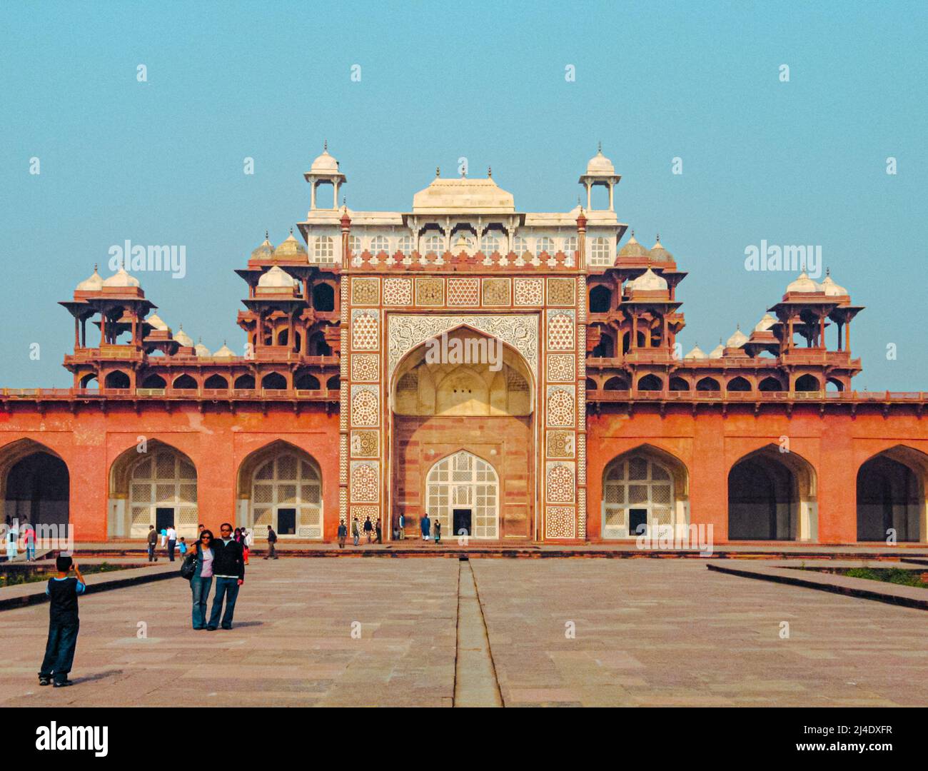 Exterior of palacial building of Sikandra, grand complex famous for ...