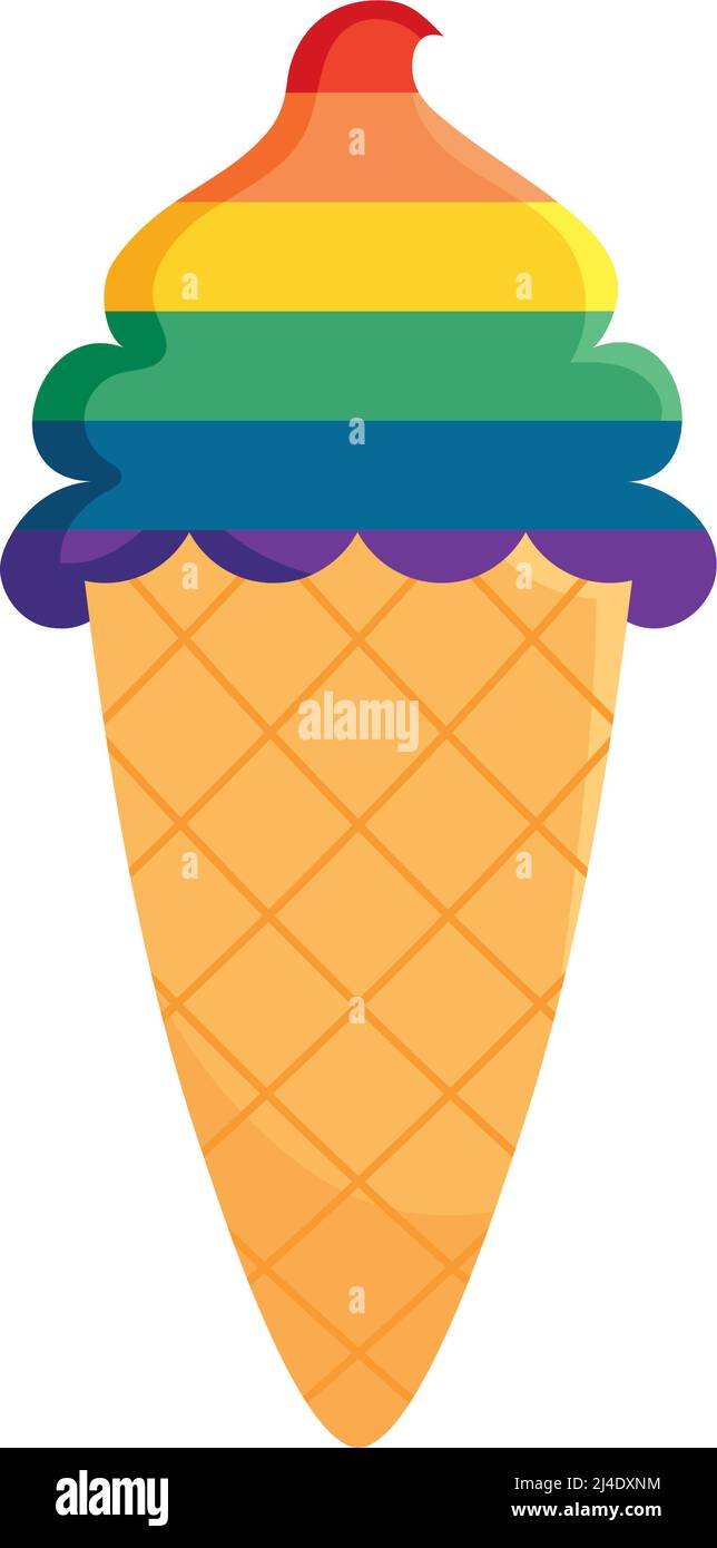 pride ice cream Stock Vector Image & Art - Alamy