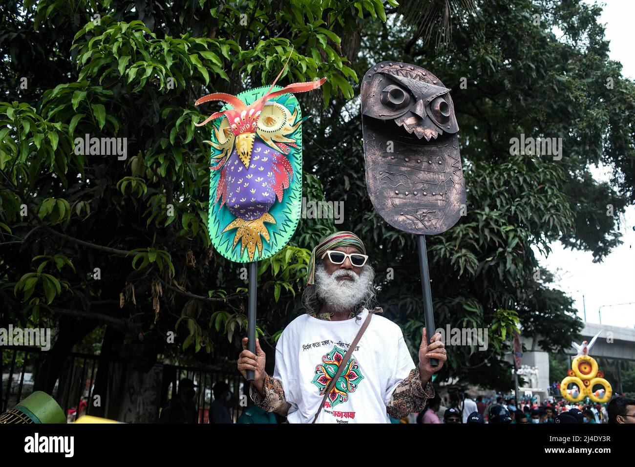 Pohela boishakh masks hi-res stock photography and images - Alamy