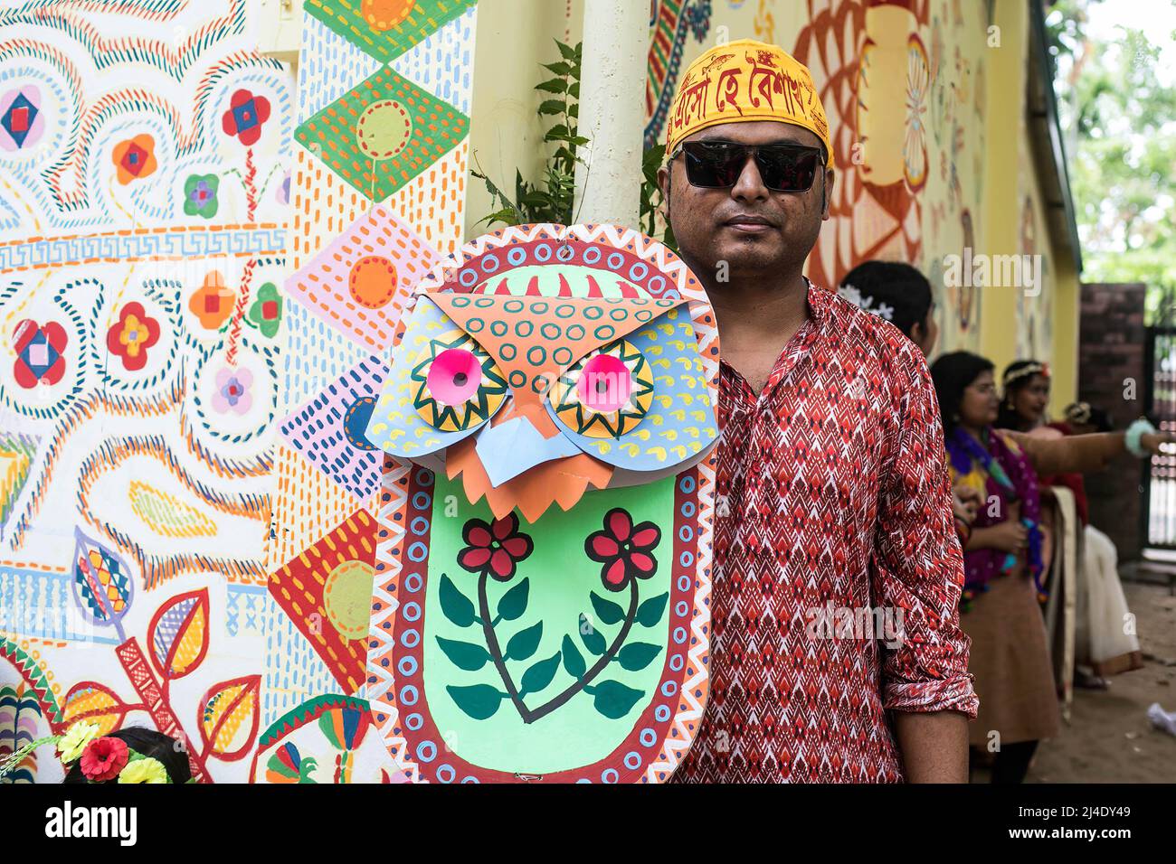 Dhaka, Bangladesh. 14th Apr, 2022. A man poses for a portrait infront ...