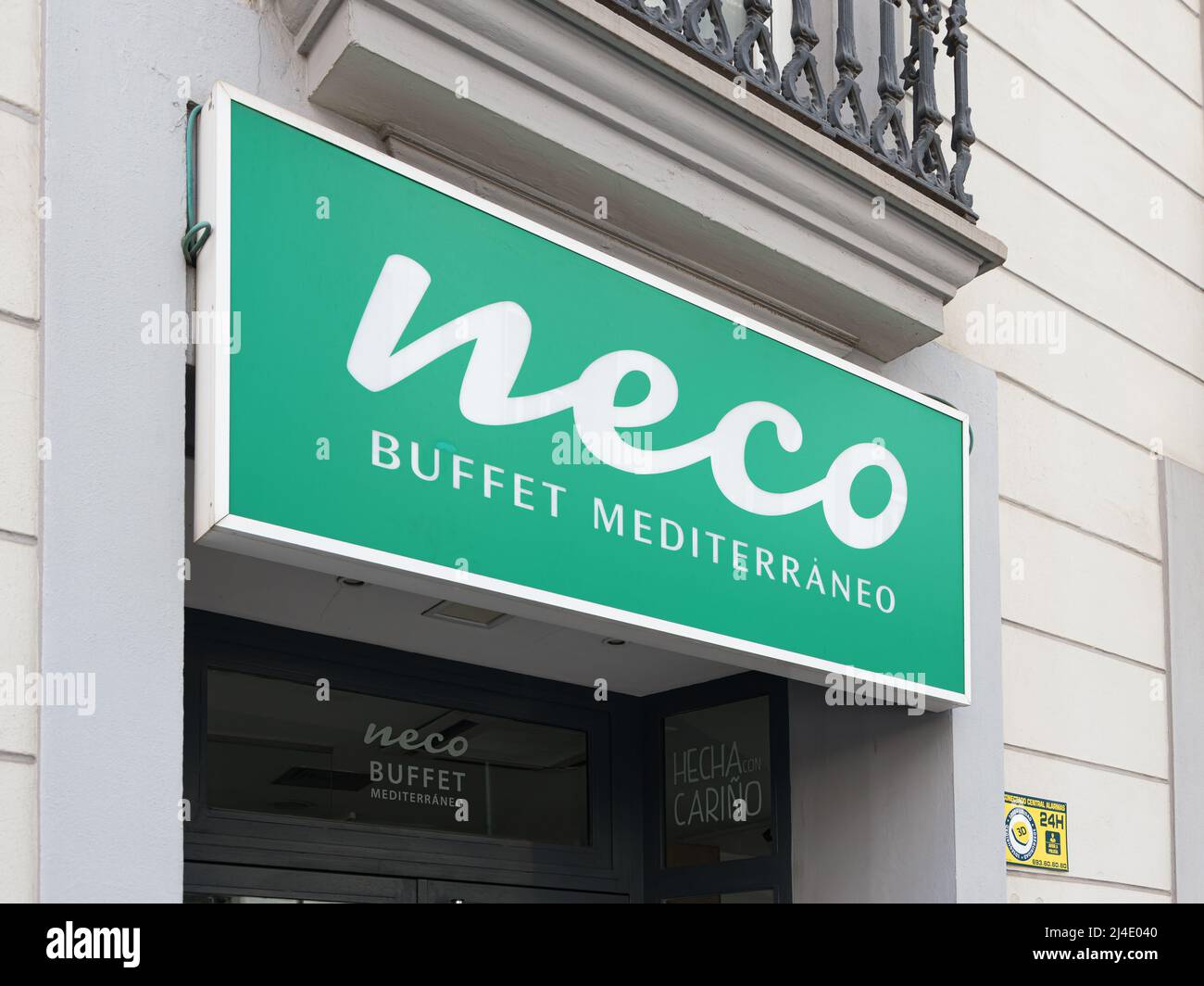 VALENCIA, SPAIN - APRIL 14, 2022: Neco is a Spanish chain of ...