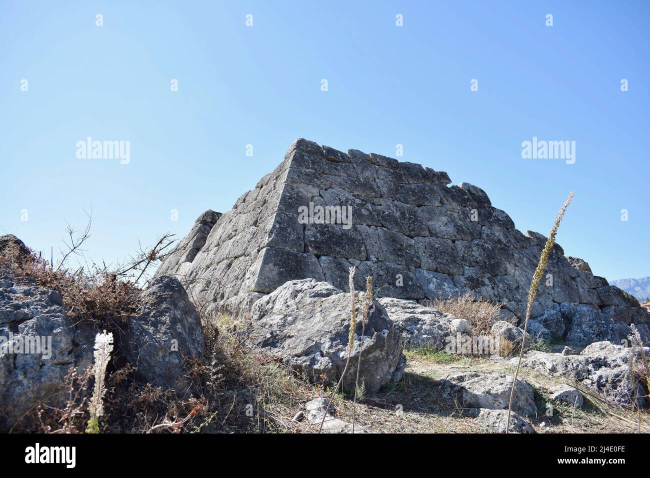 Heliniko ancient pyramide hi-res stock photography and images - Alamy