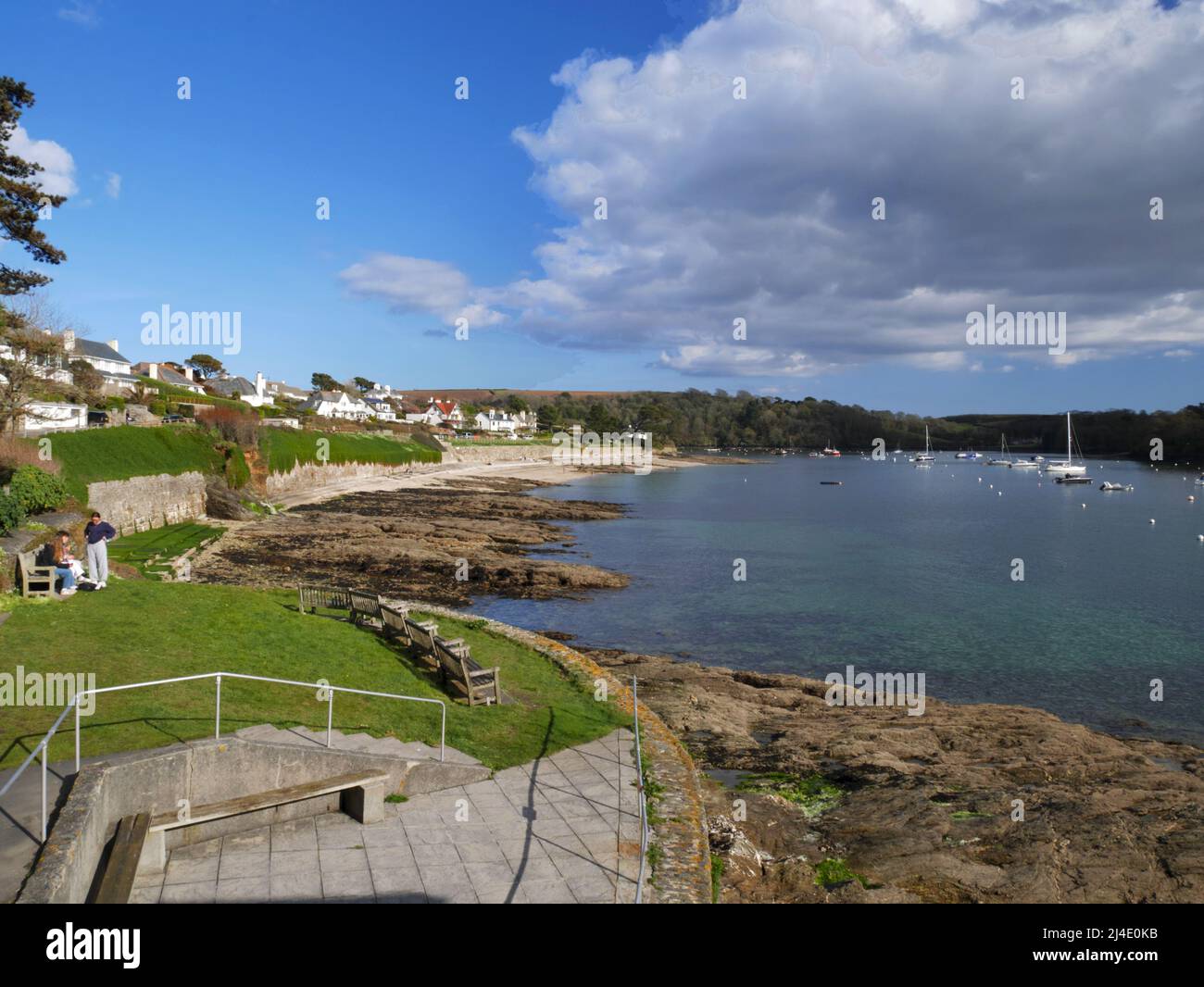 The Percuil River at St Mawes, Cornwall Stock Photo - Alamy