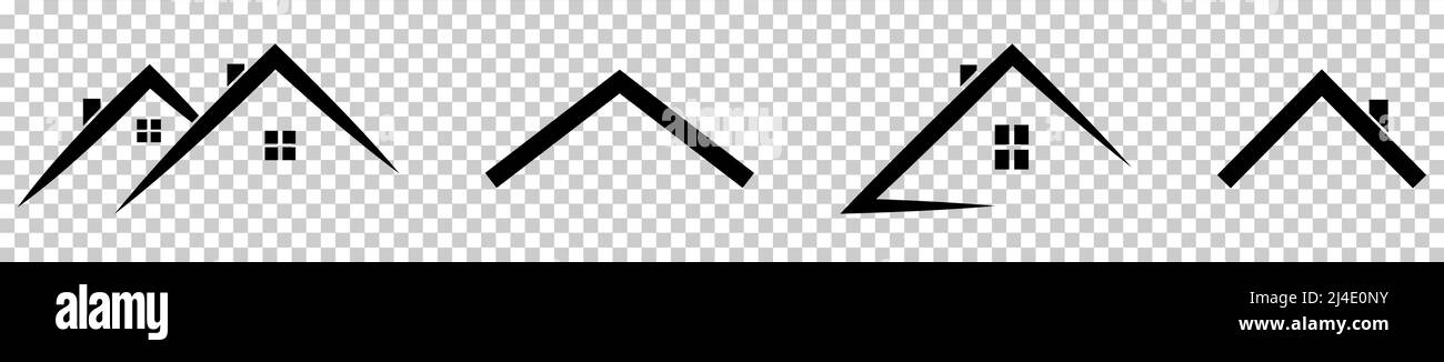 Home roof icon set Stock Vector Image & Art - Alamy