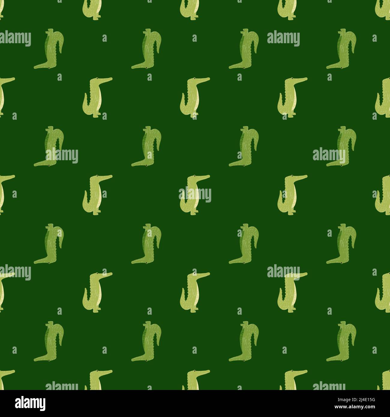 Cute crocodile seamless pattern. Background with funny alligator in ...