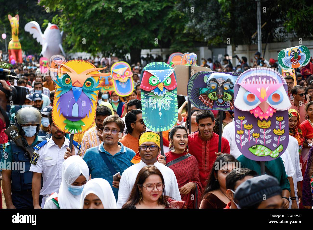 Pohela boishakh masks hi-res stock photography and images - Alamy