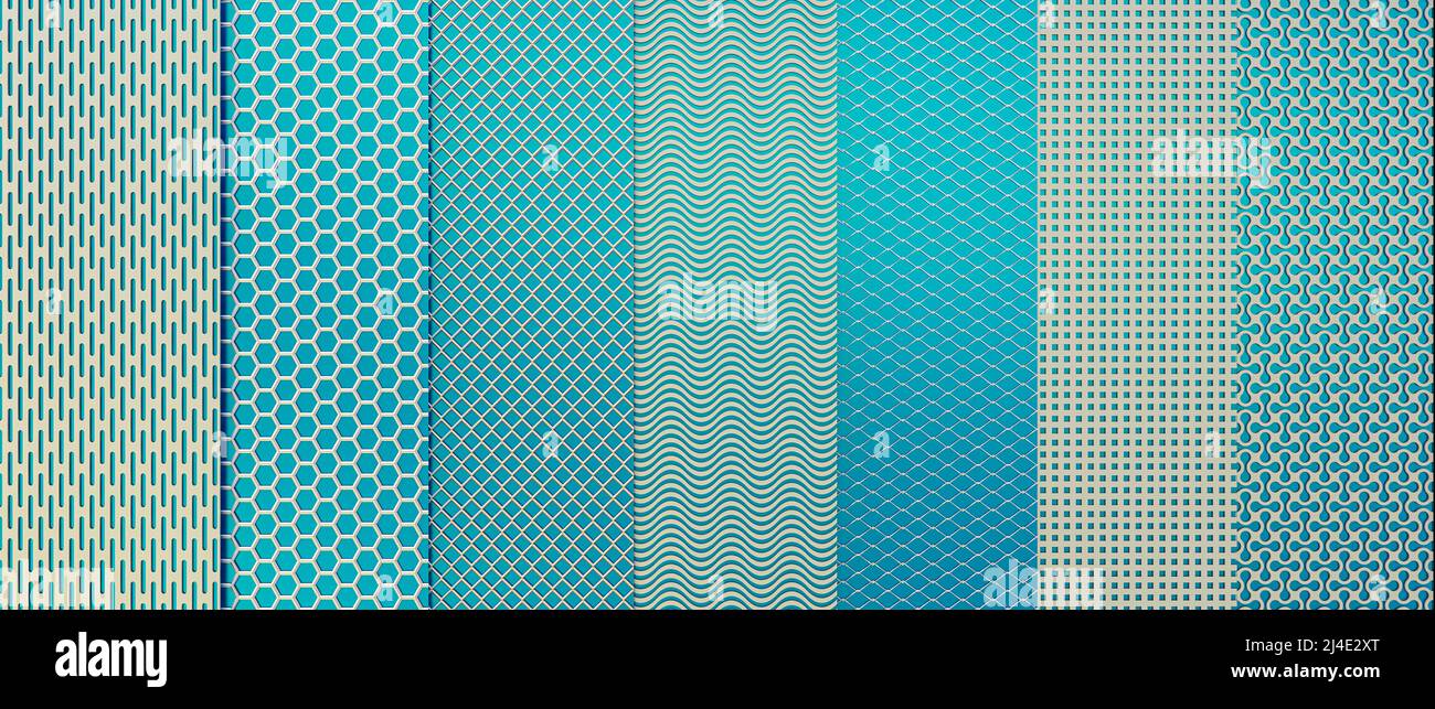 texture of different metal sheets. 3d render Stock Photo - Alamy