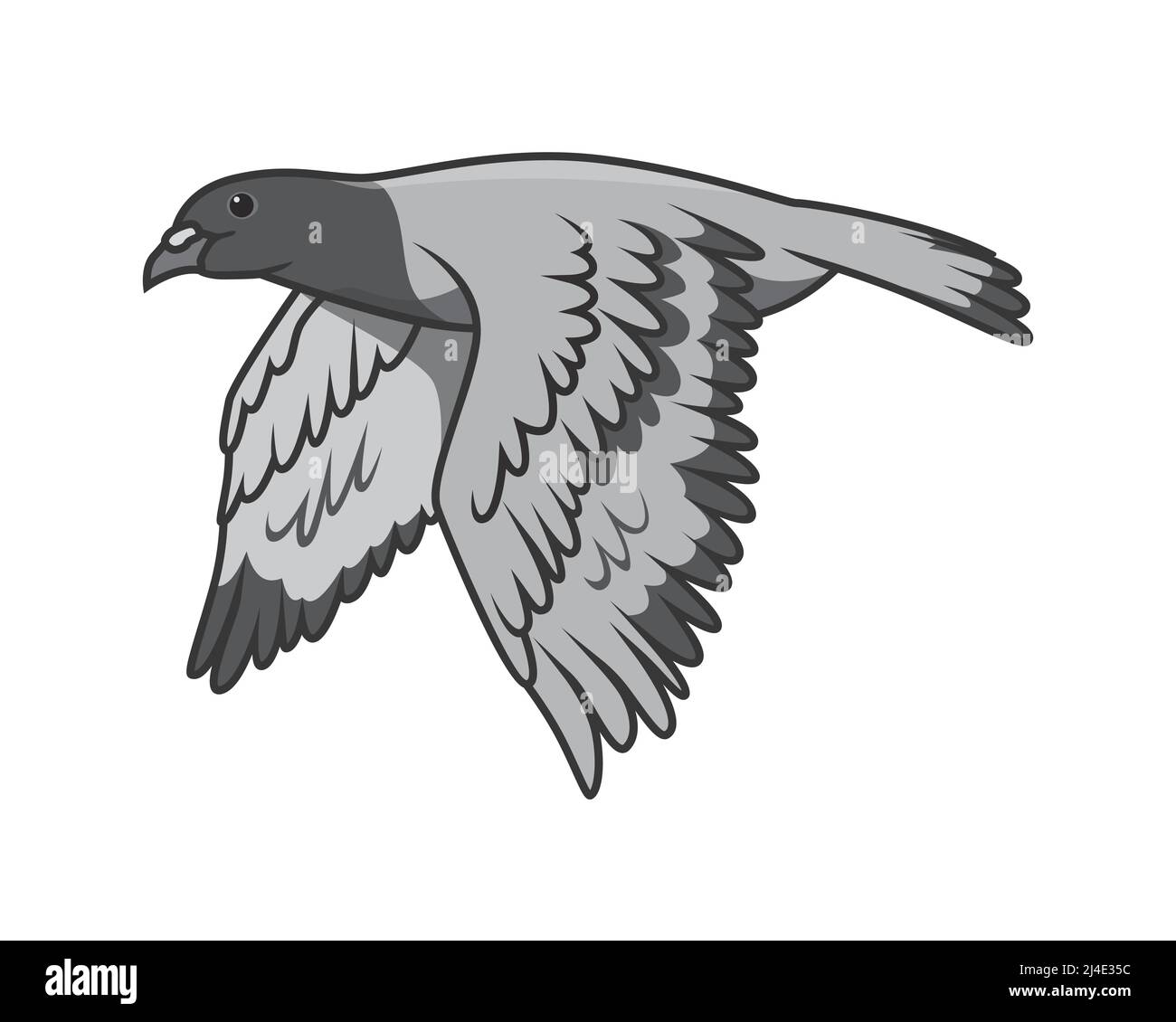 Pigeon holy spirit flying Stock Vector Images - Alamy