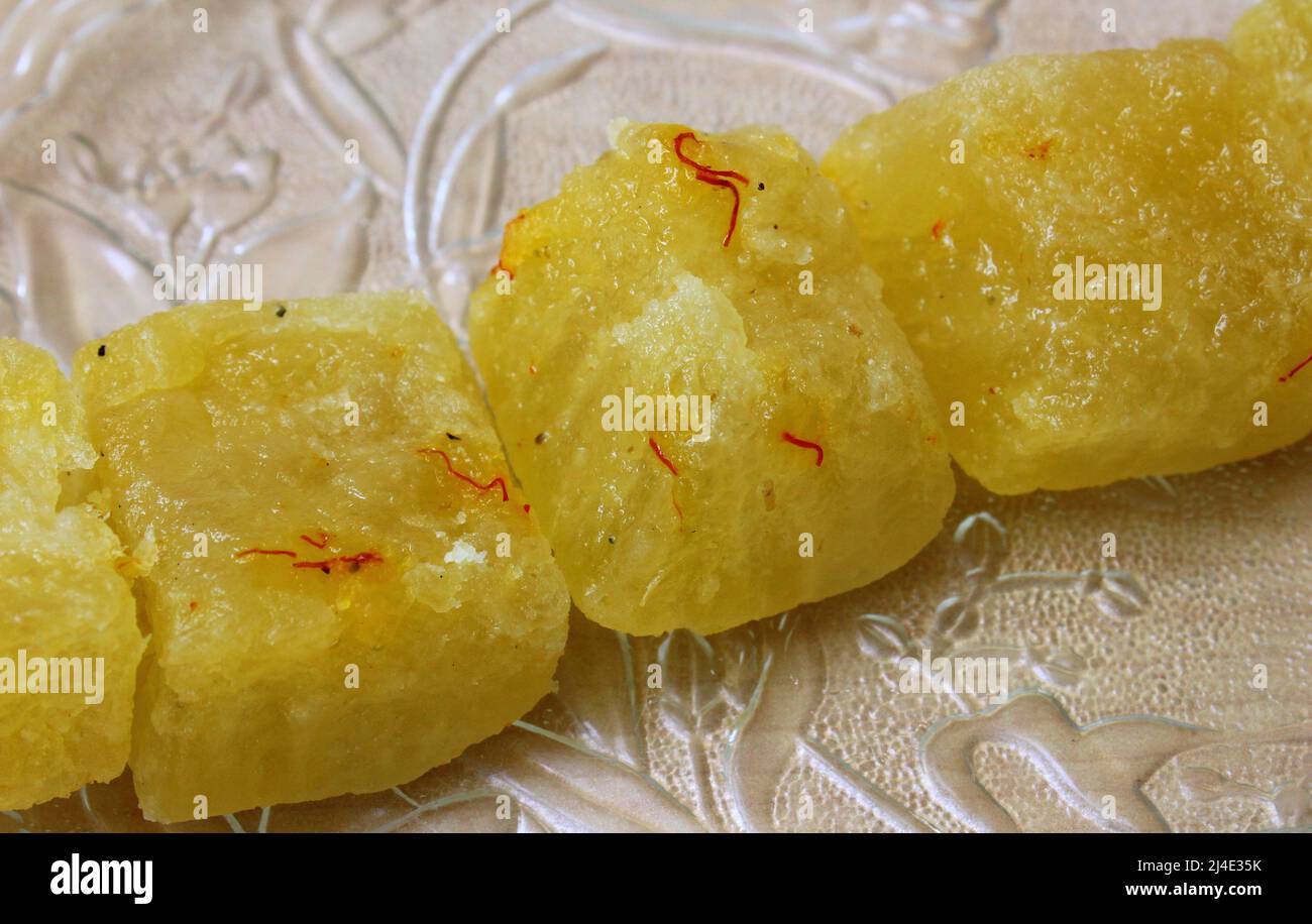Kesar petha of Agra, Uttar Pradesh Stock Photo - Alamy