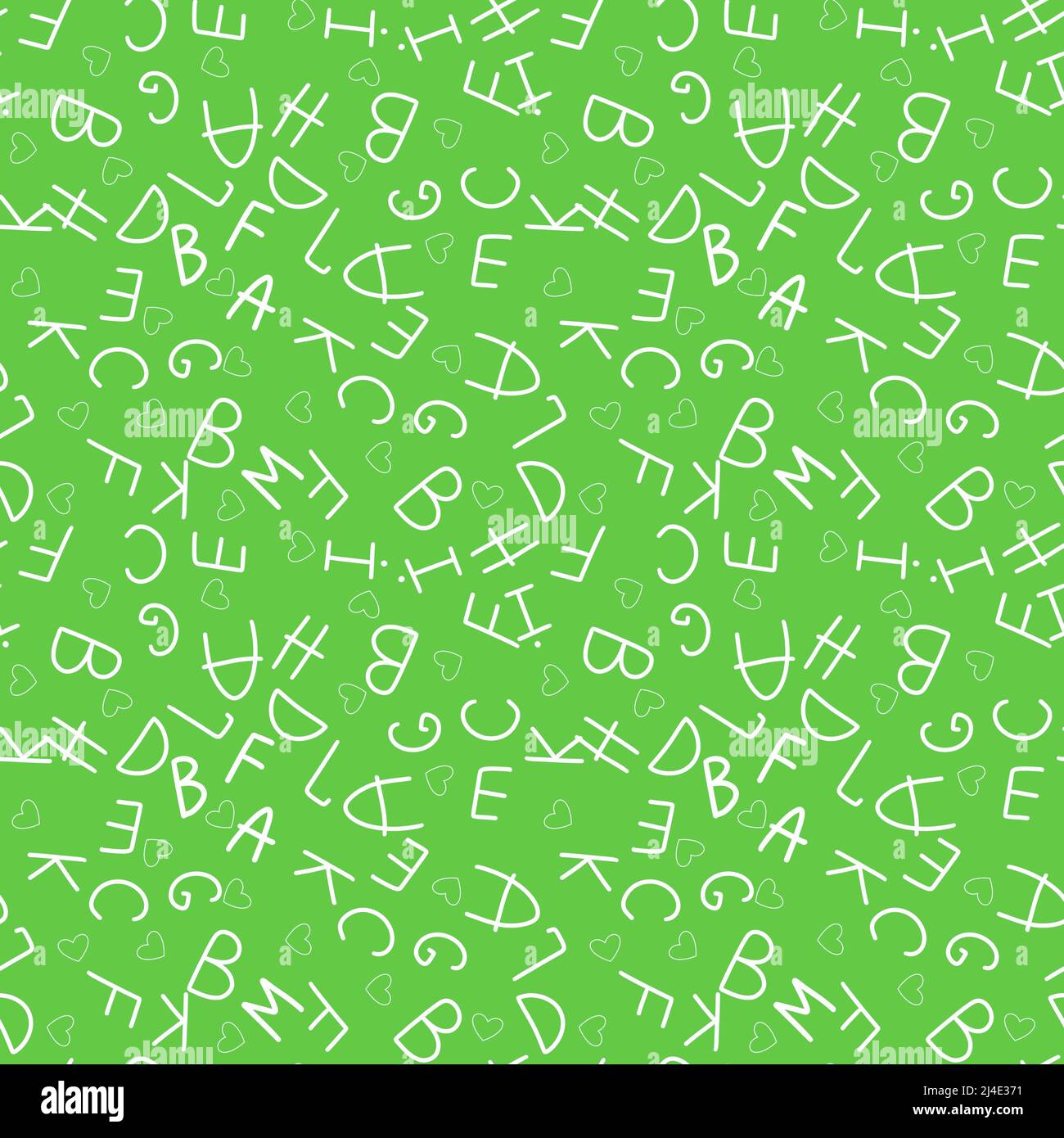 Alphabet seamless pattern for fabrics and packaging and gifts and cards ...