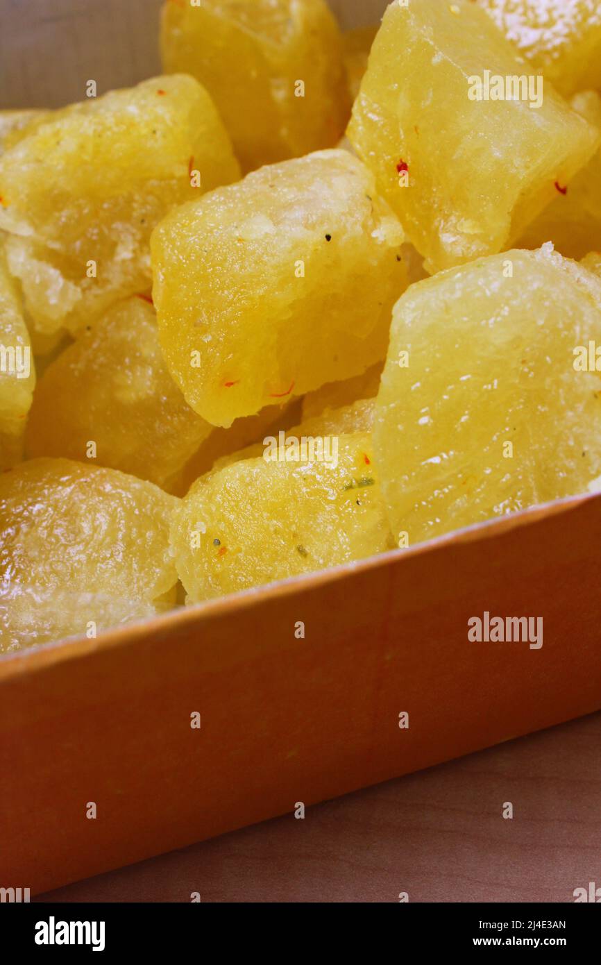 Kesar petha of Agra, Uttar Pradesh Stock Photo - Alamy