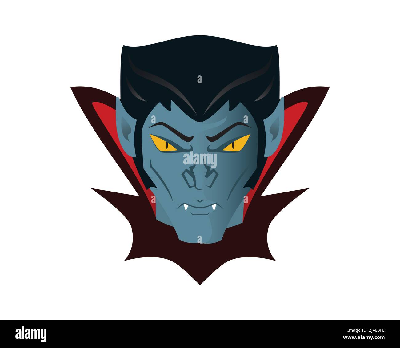 Dracula or Vampire Face Illustration Vector Stock Vector Image & Art ...