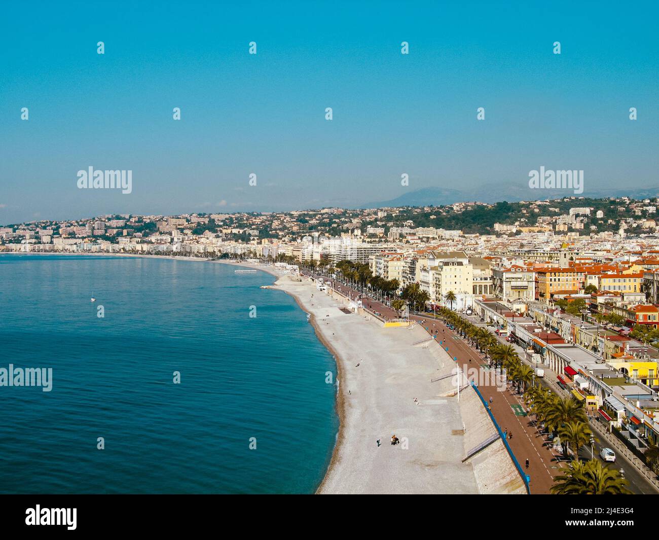 High view promenade anglais beach hi-res stock photography and images ...