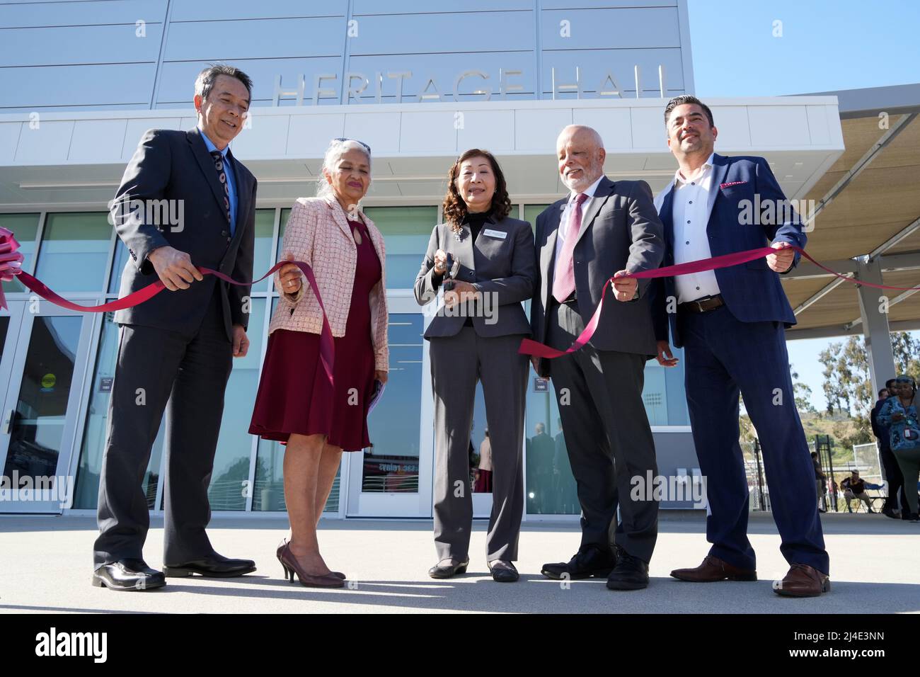 Mt. San Antonio College Board of Trustee members Gary Chow, Laura ...