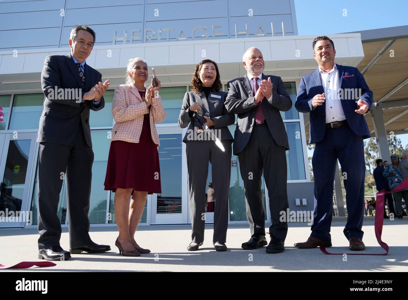 Mt. San Antonio College Board of Trustee members Gary Chow, Laura ...