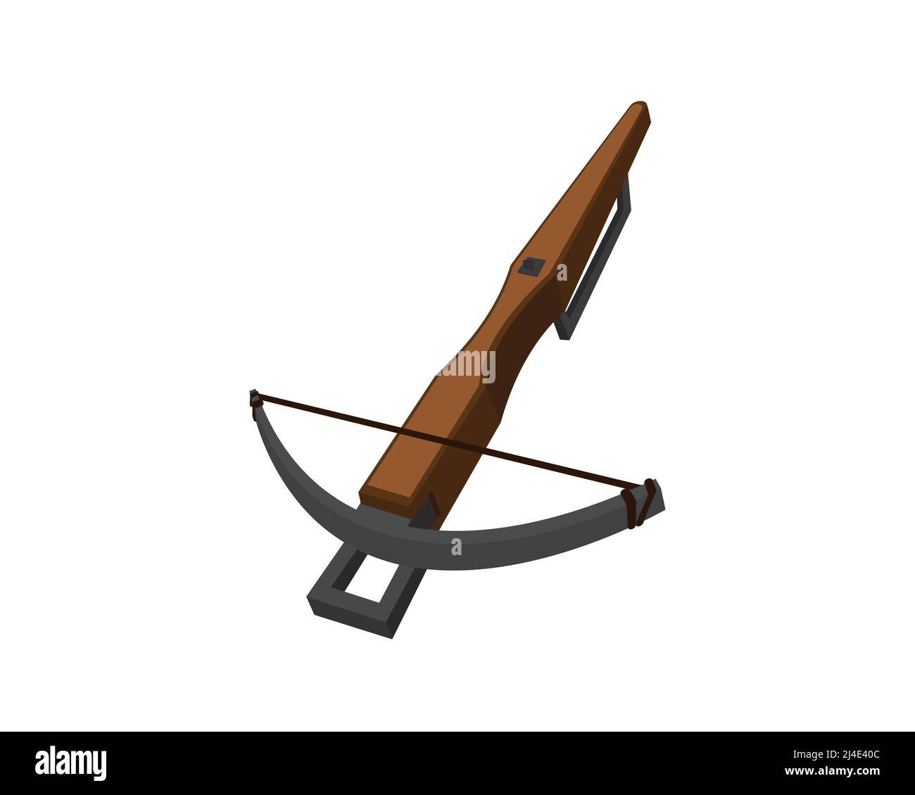 Detailed Modern Crossbow Gun Illustration Vector Stock Vector Image ...