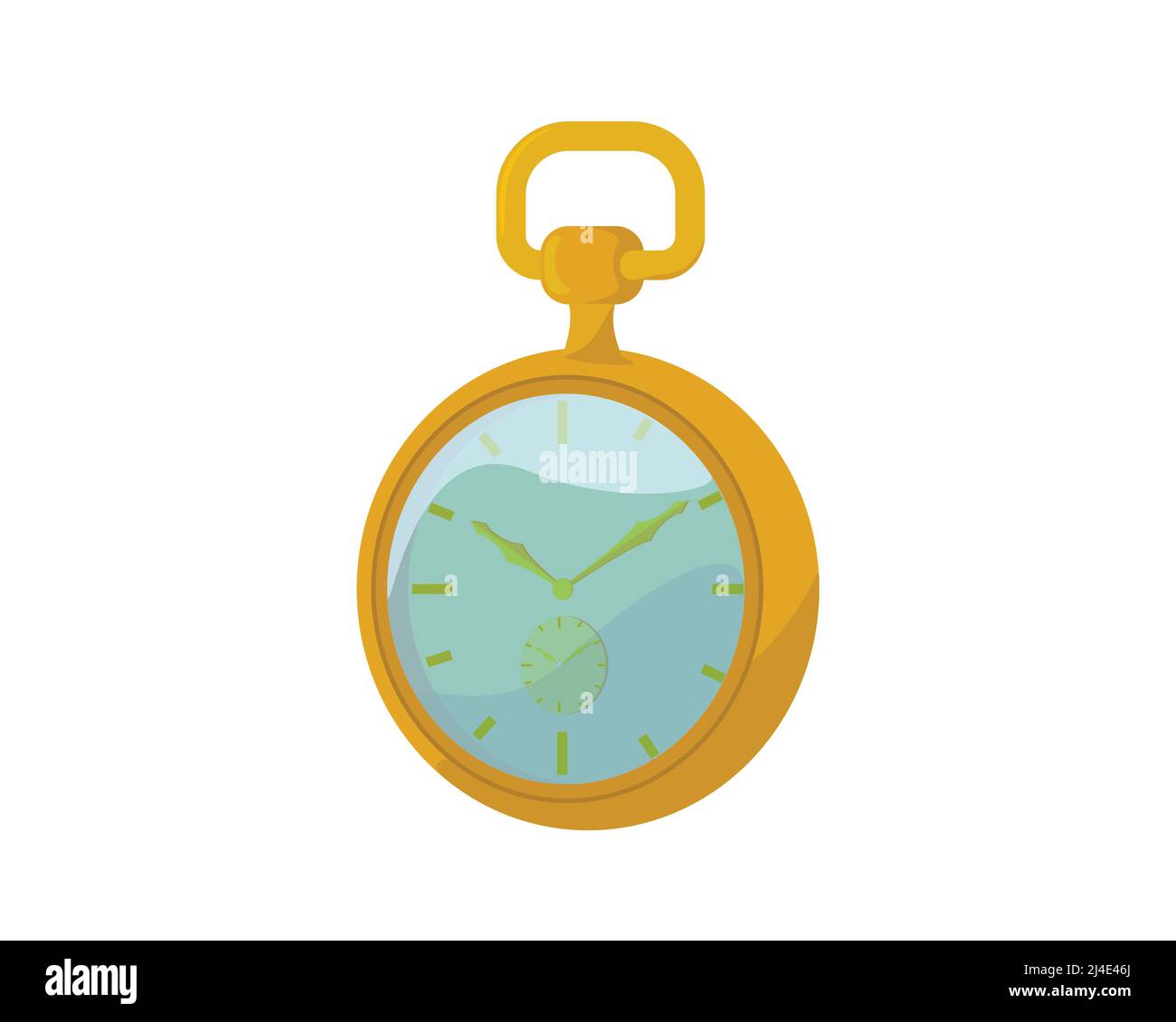 Detailed Vintage Watch Clock Illustration Vector Stock Vector Image ...