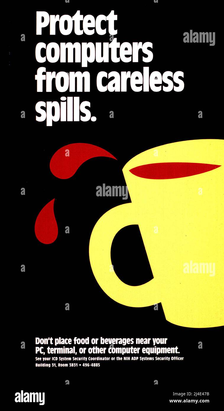 Computers Health And Safety Poster