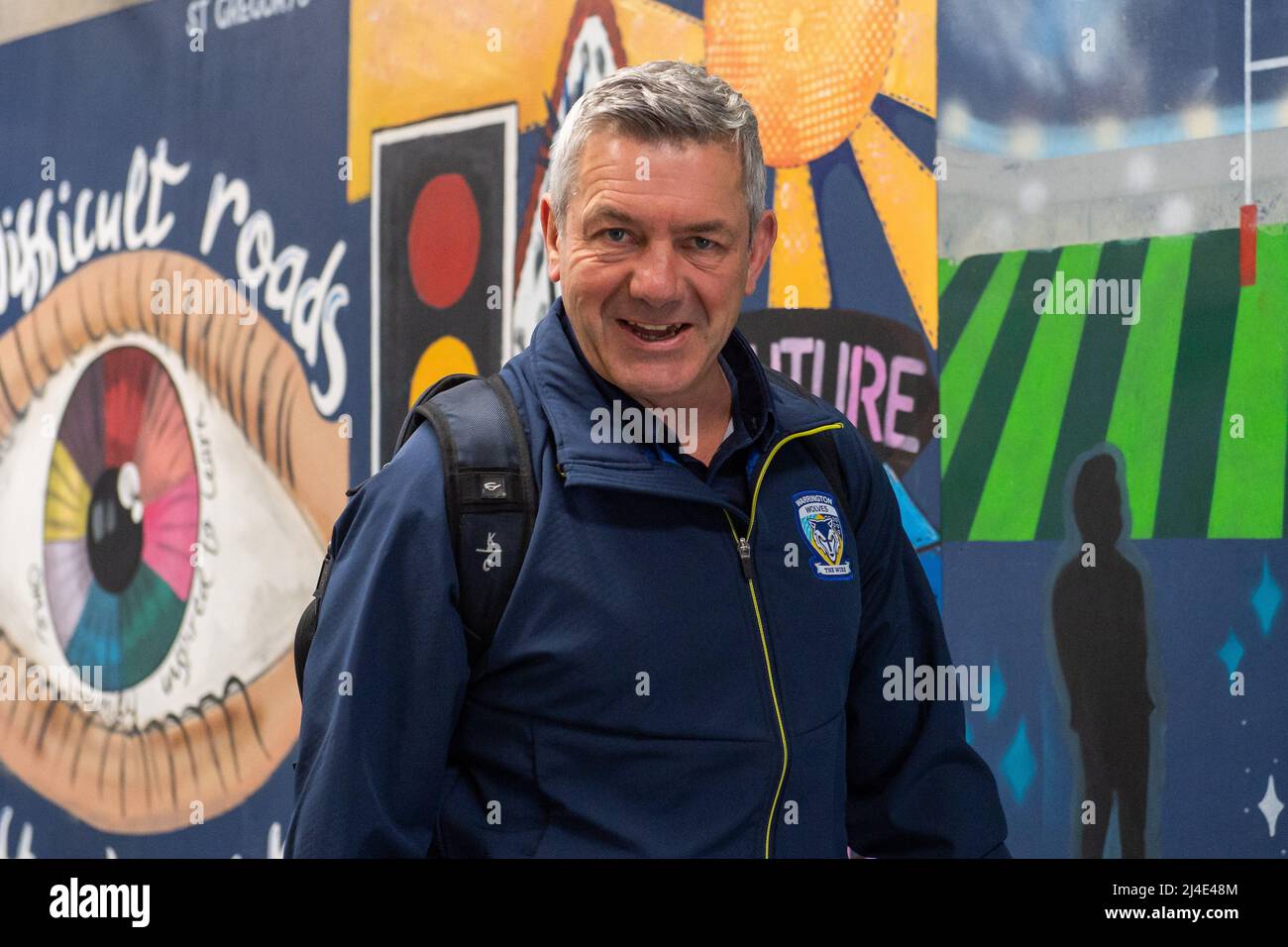 Daryl Powell Head Coach of Warrington Wolves arrives at The Halliwell ...