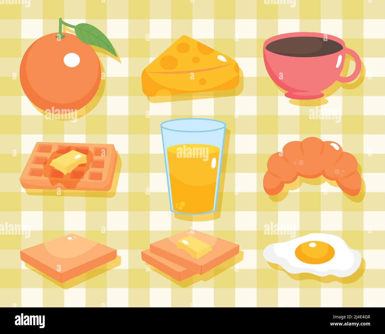 breakfast icon set Stock Vector Image & Art - Alamy