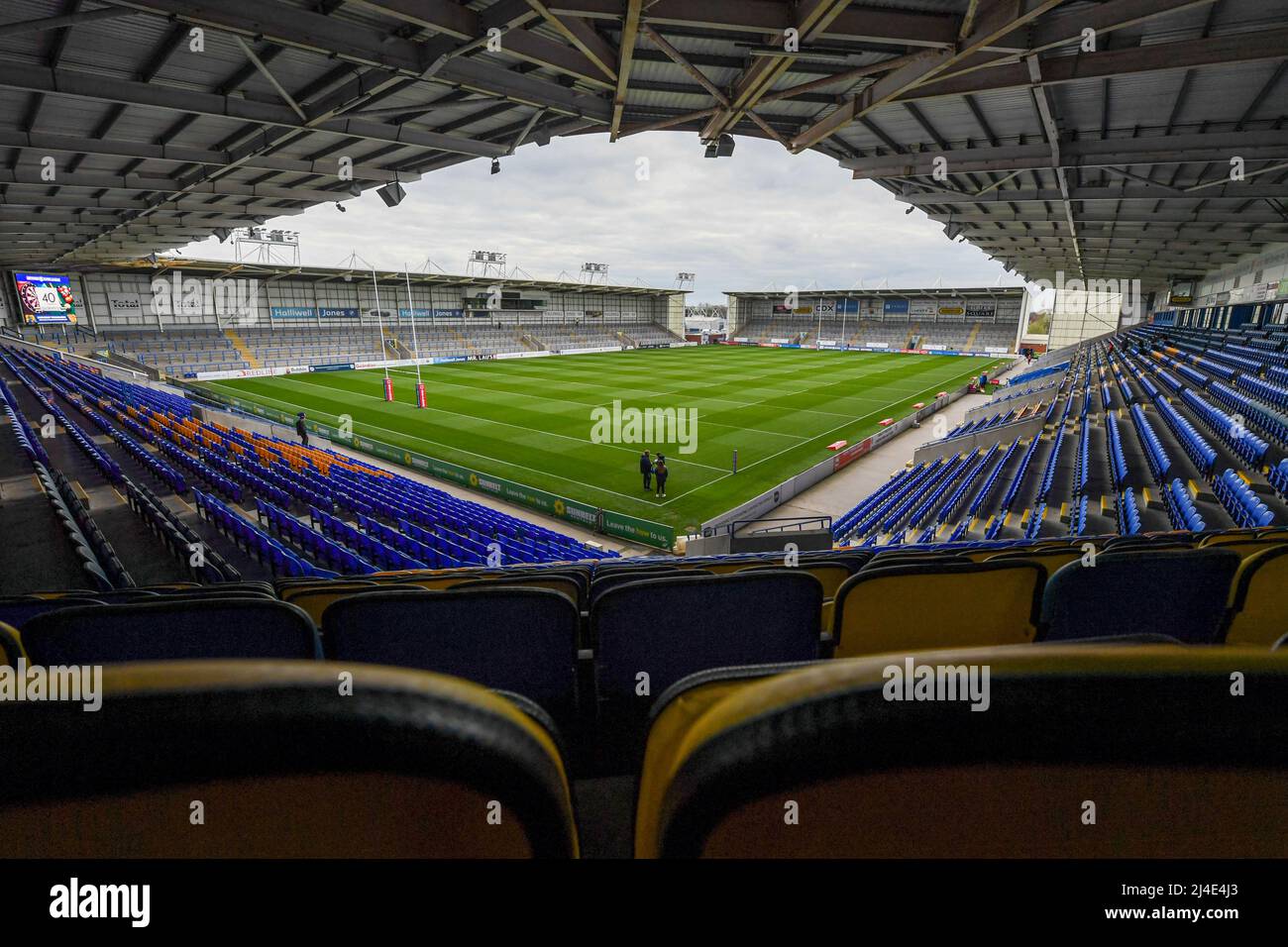 Warrington, UK. 14th Apr, 2022. A general view of the Halliwell Jones ...