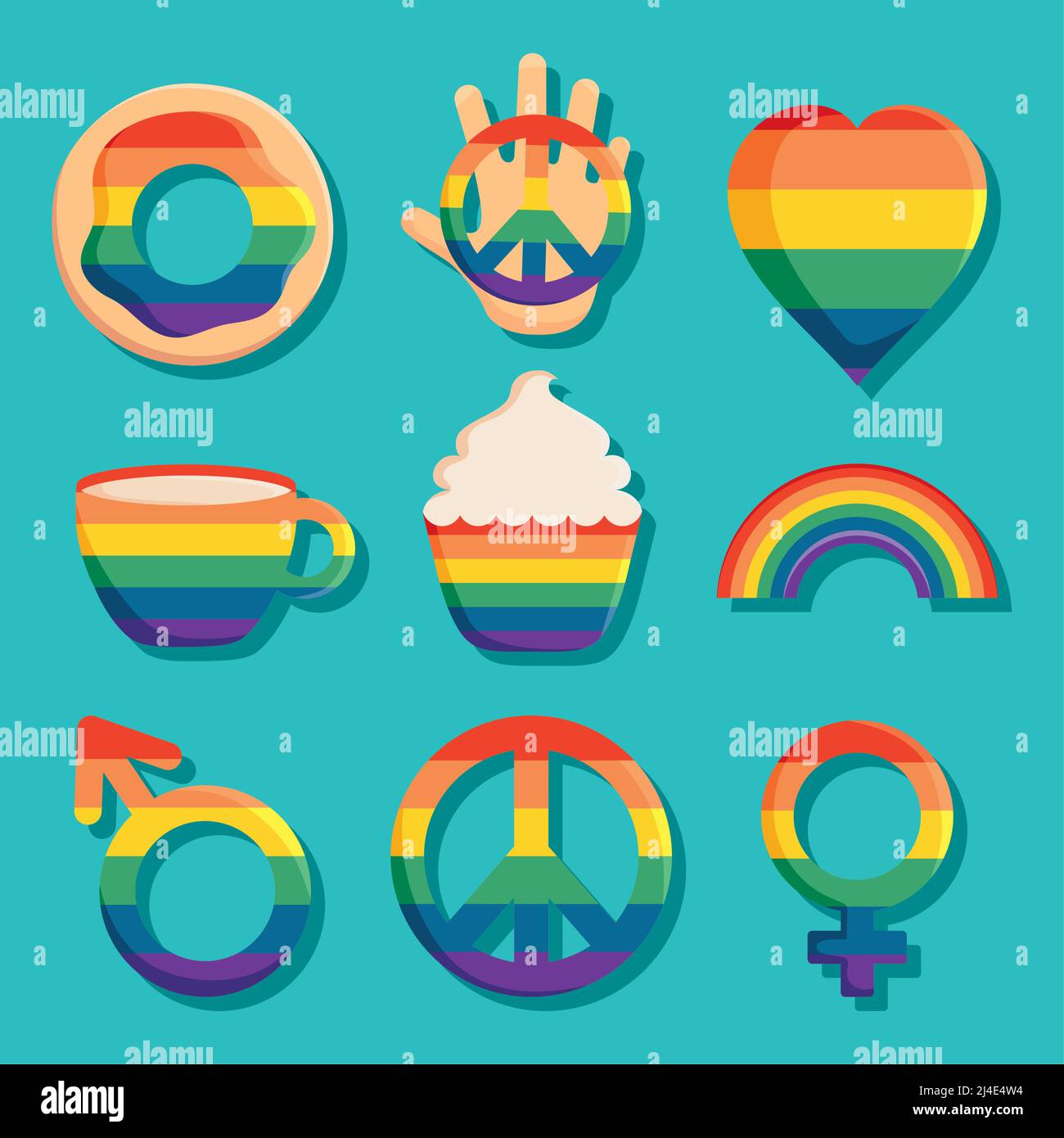 pride and lgbtiq set Stock Vector Image & Art - Alamy