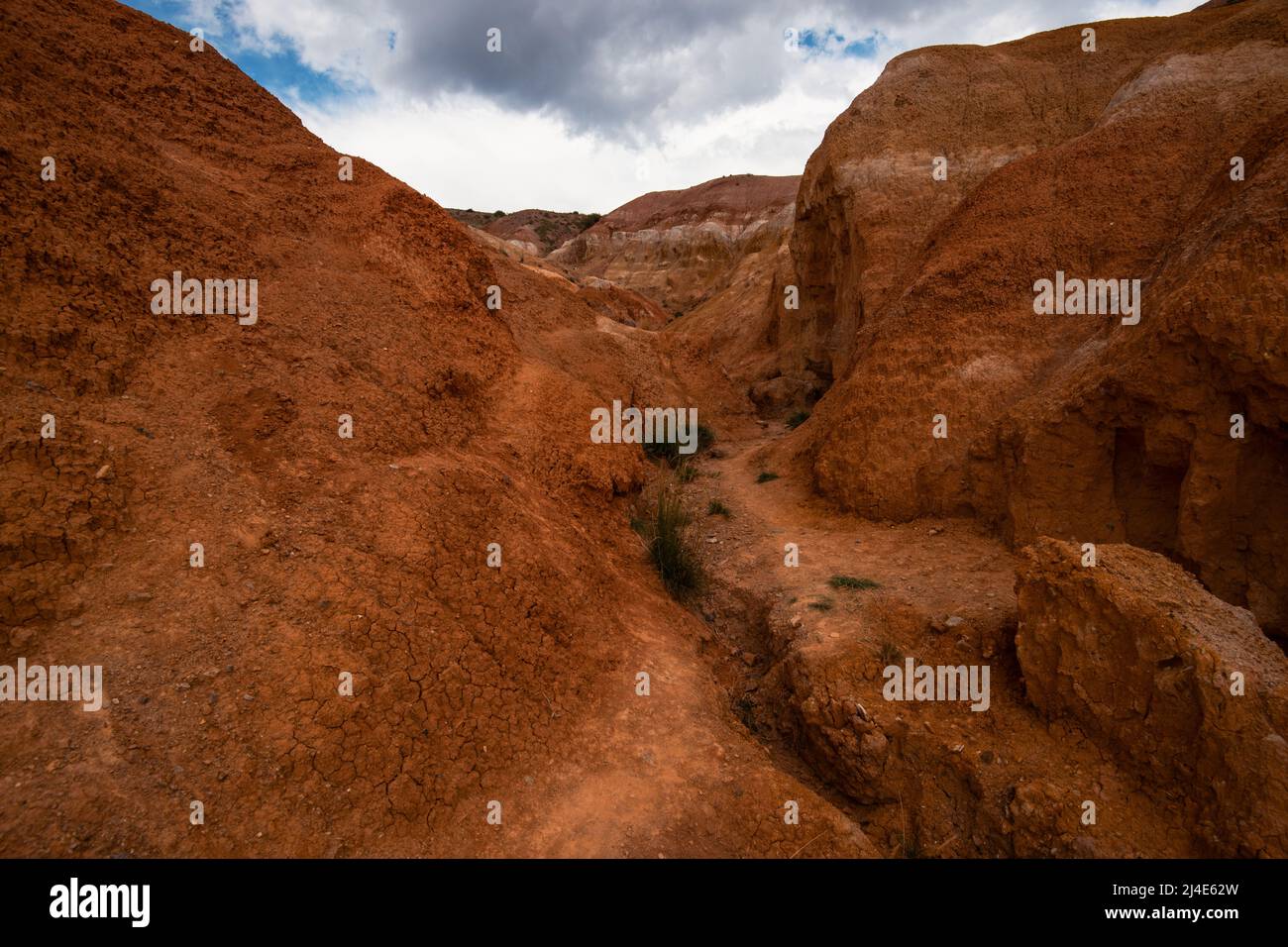 Valley of Mars landscapes in the Altai Mountains, Kyzyl Chin, Siberia ...