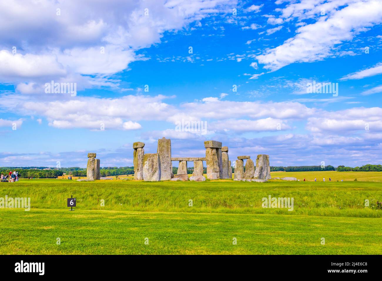 View of Stonehenge-Legendary neolithic monument made using stones ...