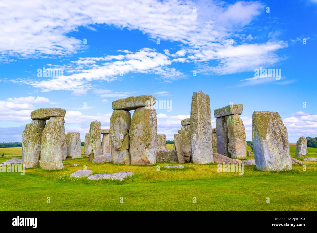 View of Stonehenge-Legendary neolithic monument made using stones ...