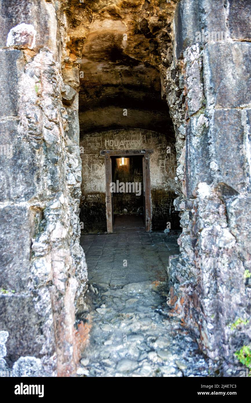Tower on the Le Chameau Mountain, Terre-de-Haut, Iles des Saintes, Les ...