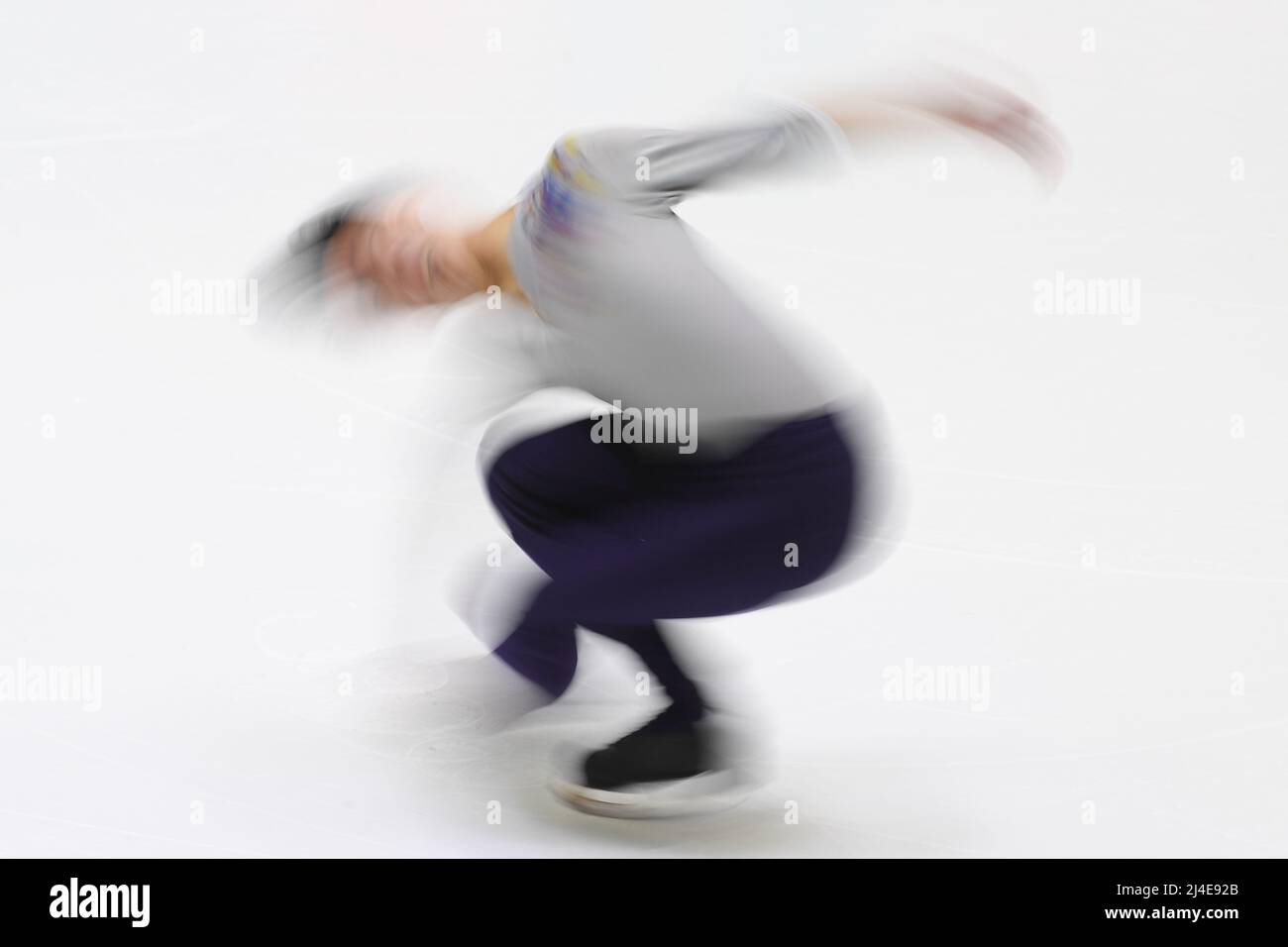 Tallinn, Estonia. 14th Apr 2022. Wesley CHIU (CAN), during Men Short ...