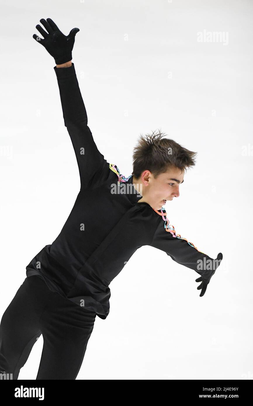 Tallinn, Estonia. 14th Apr 2022. Arlet LEVANDI (EST), during Men Short ...