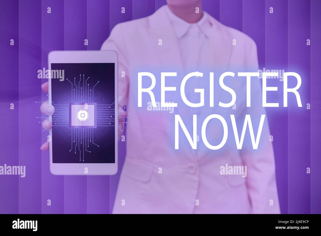 Sign displaying Register Now. Word for Name in an Official List Enlist ...