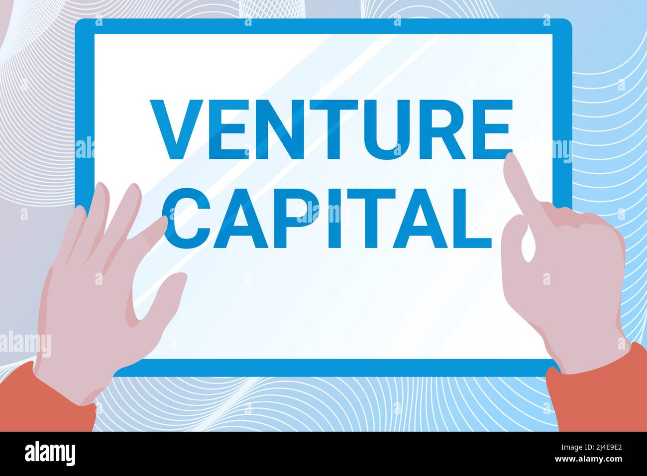 Hand writing sign Venture Capital. Business idea Venture Capital Hands ...