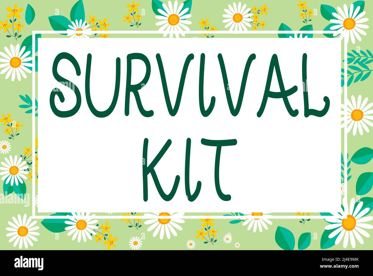 Sign displaying Survival Kit. Business approach Emergency Equipment ...
