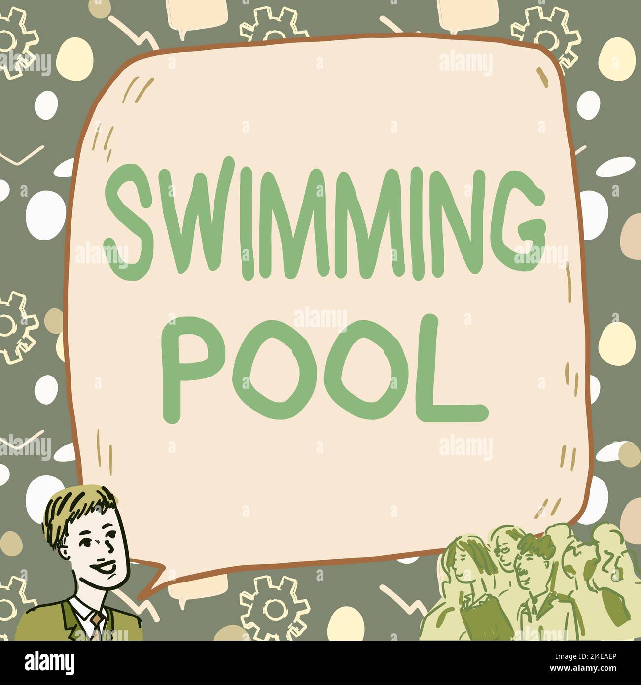 Handwriting text Swimming Pool. Concept meaning Structure designed to ...