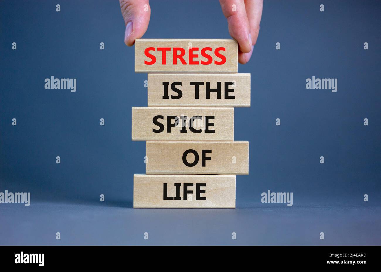 Stress spice of life symbol. Concept words Stress is the spice of life ...