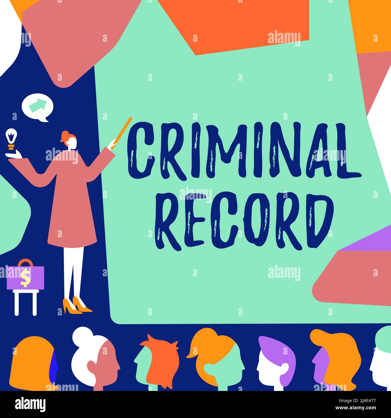 Hand writing sign Criminal Record. Conceptual photo profile of a person ...