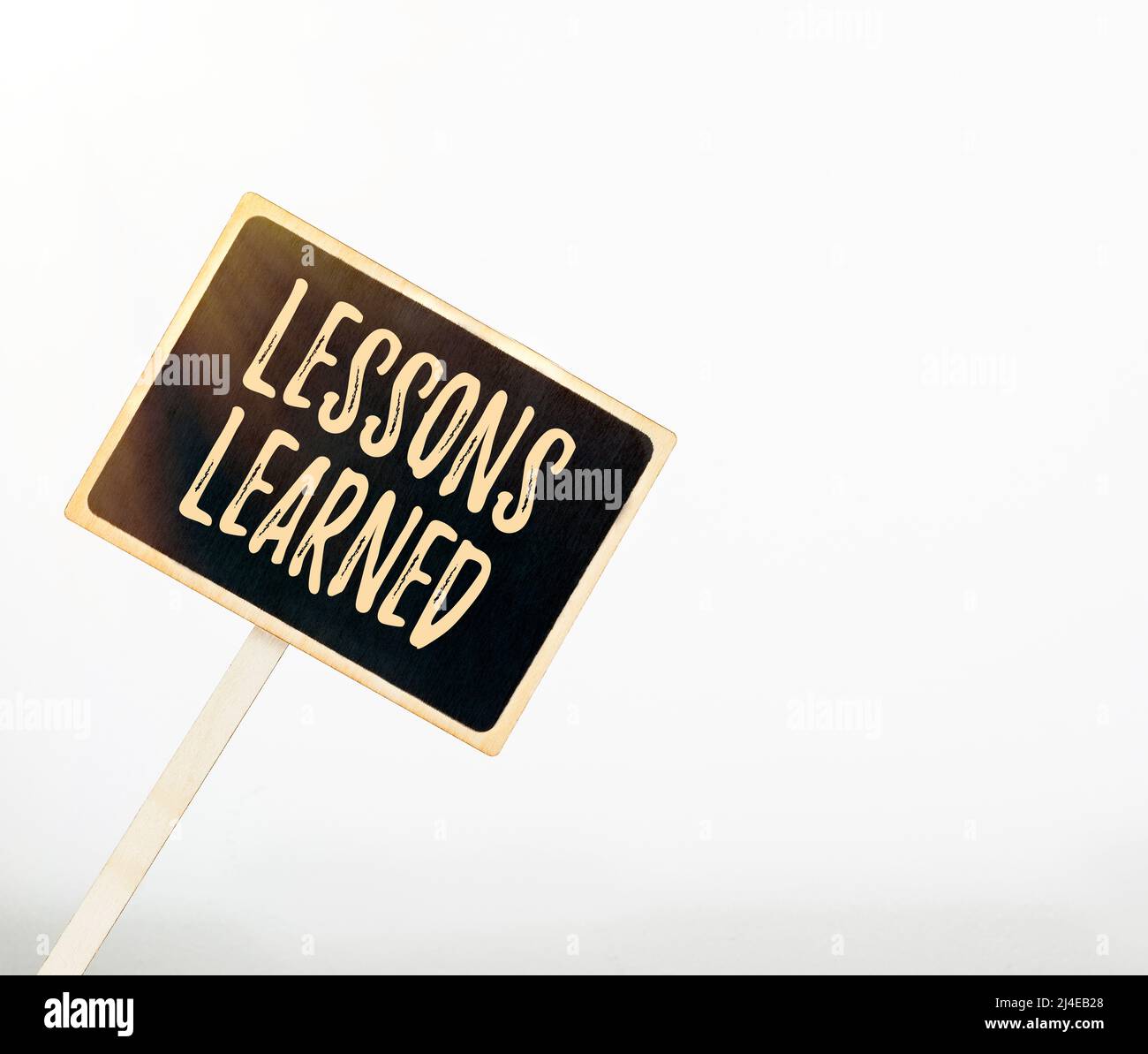 Handwriting text Lessons Learned. Business showcase Promote share and use knowledge derived from ...