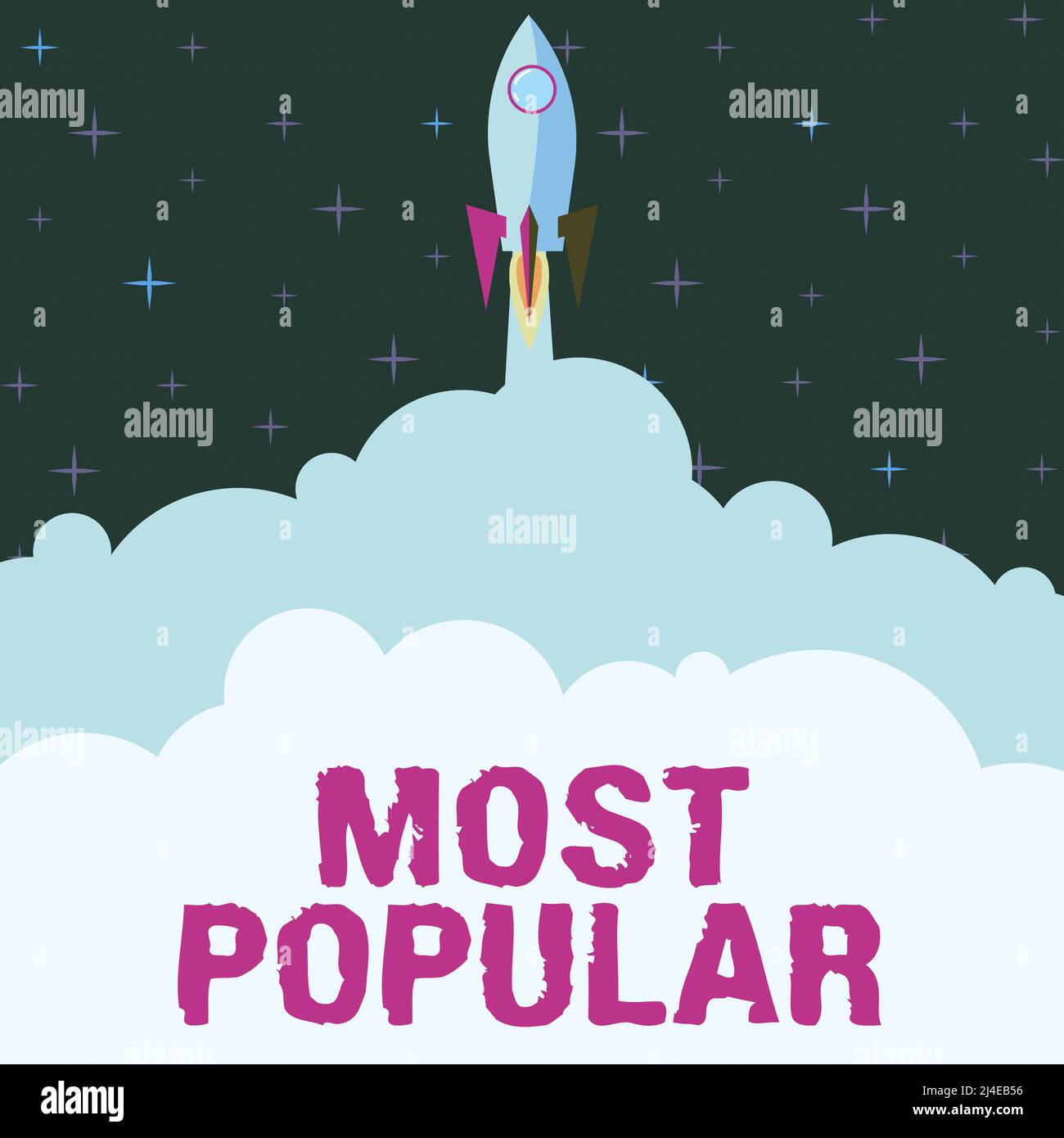 Sign displaying Most Popular. Concept meaning Liked Followed Enjoyed by ...