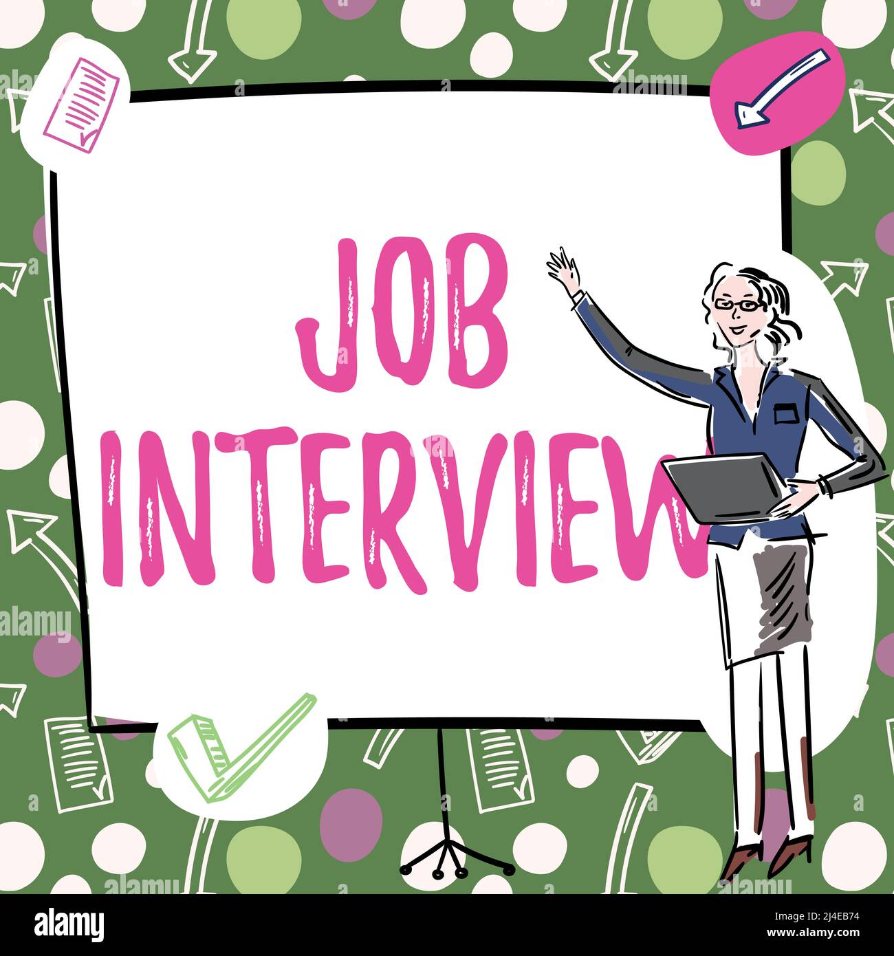 Handwriting text Job Interview. Business overview Assessment Questions ...