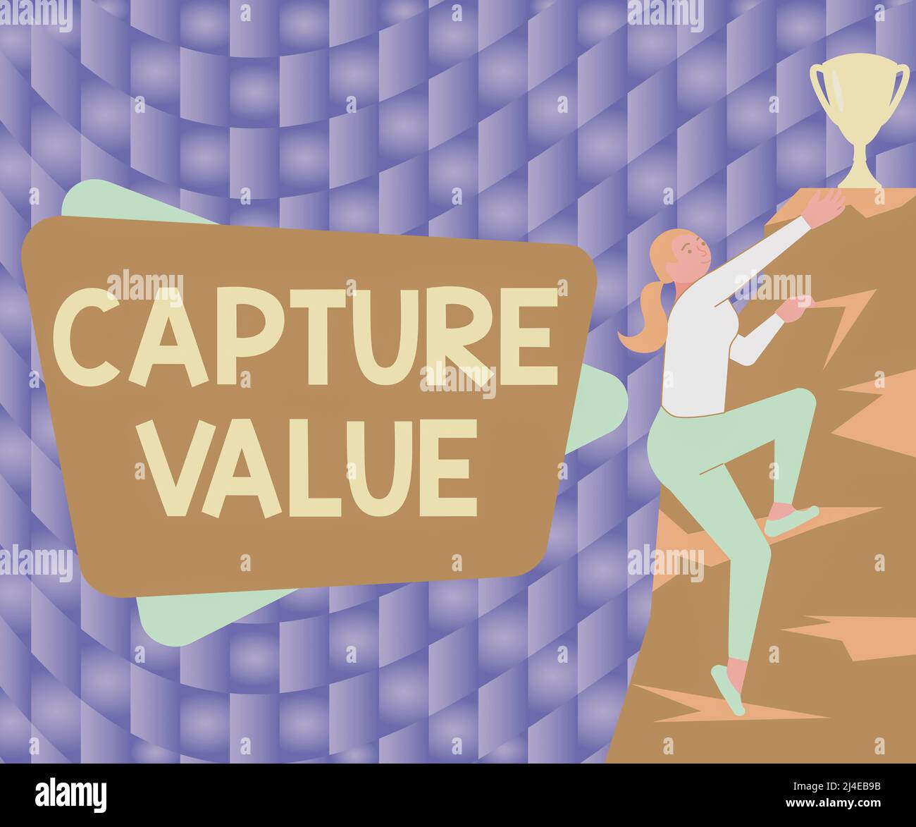 Sign displaying Capture Value. Business showcase Customer Relationship ...