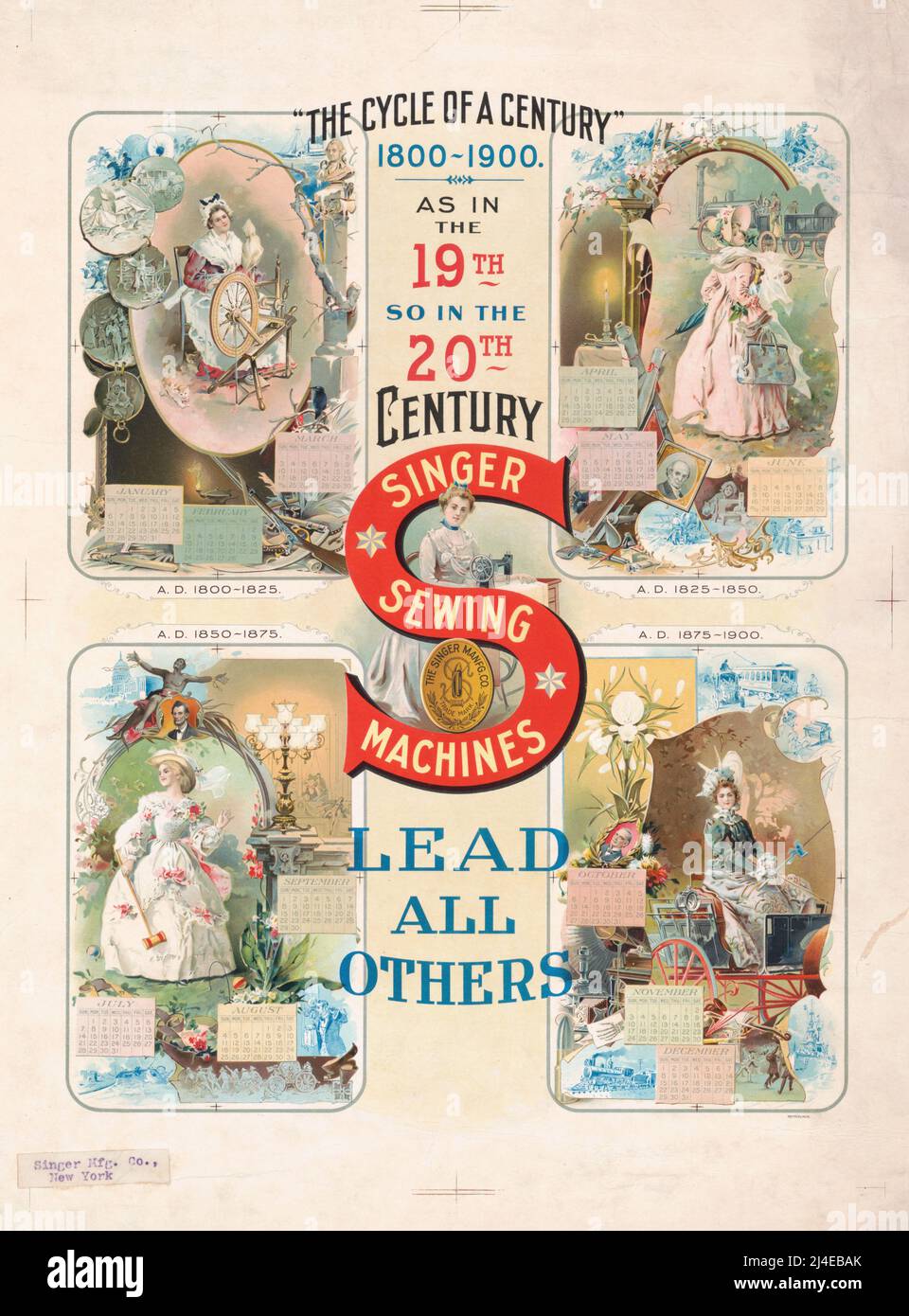 Singer sewing advert hi-res stock photography and images - Alamy